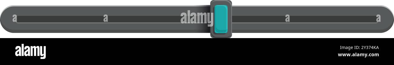 Simple horizontal slider bar with adjustable control knob is moving ...