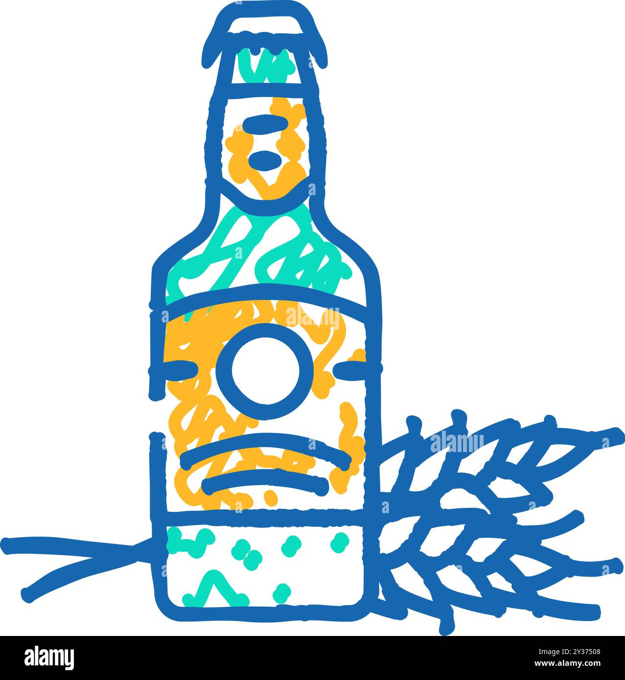 beer barley ear icon doodle illustration Stock Vector Image & Art - Alamy