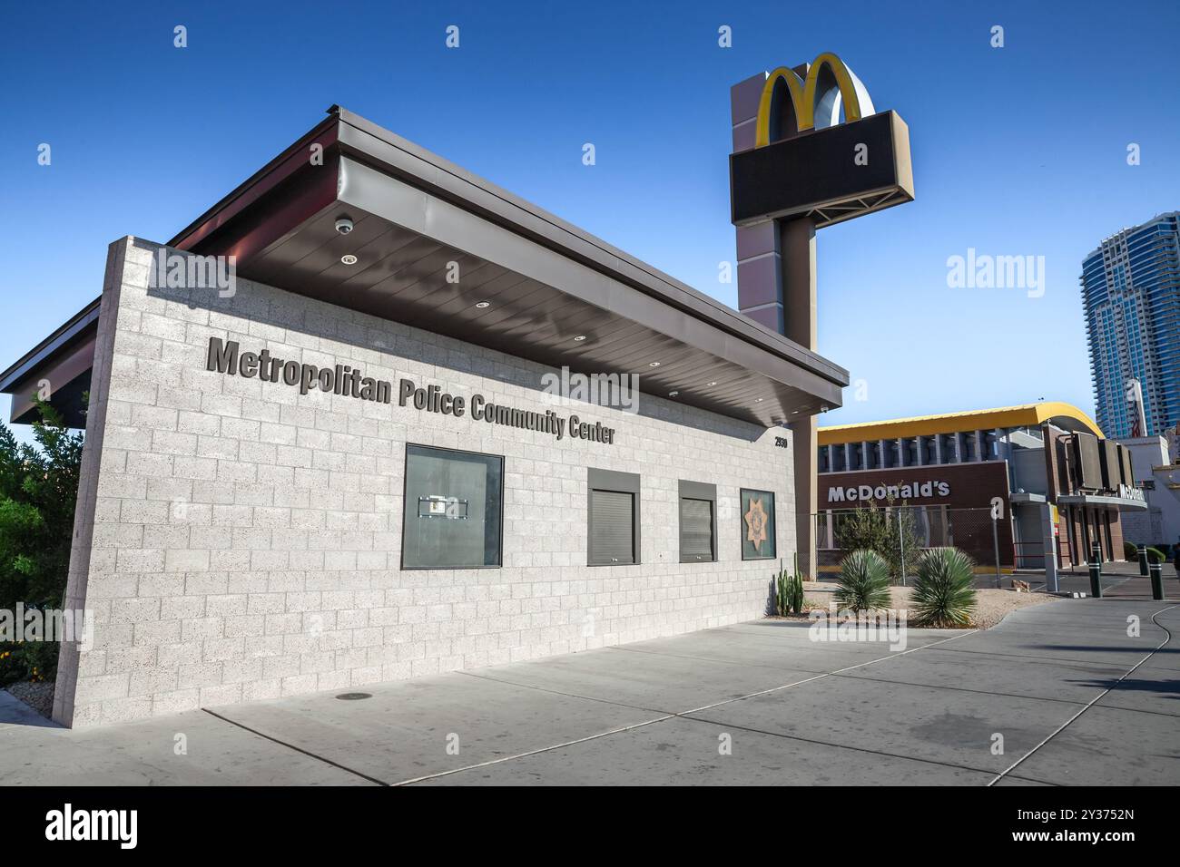 LAS VEGAS - AUGUST 18, 2024: Metropolitan Police Community Center in ...