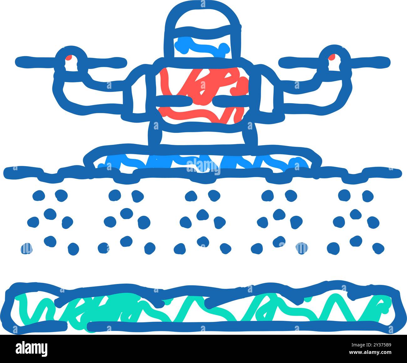 Aerial agricultural field Cut Out Stock Images & Pictures - Alamy