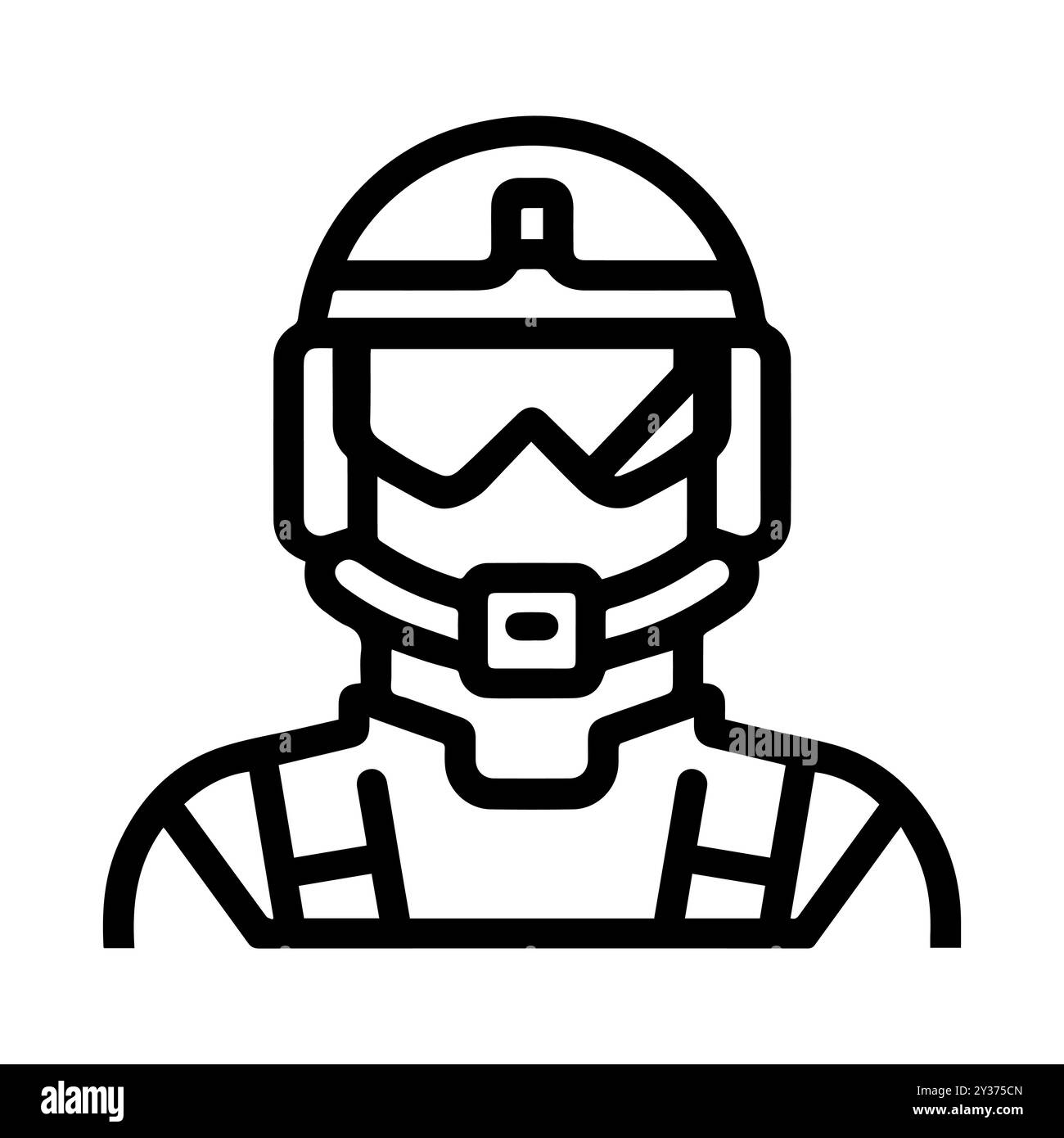 troop icon or modern line symbol. Vector line art and icon design with ...