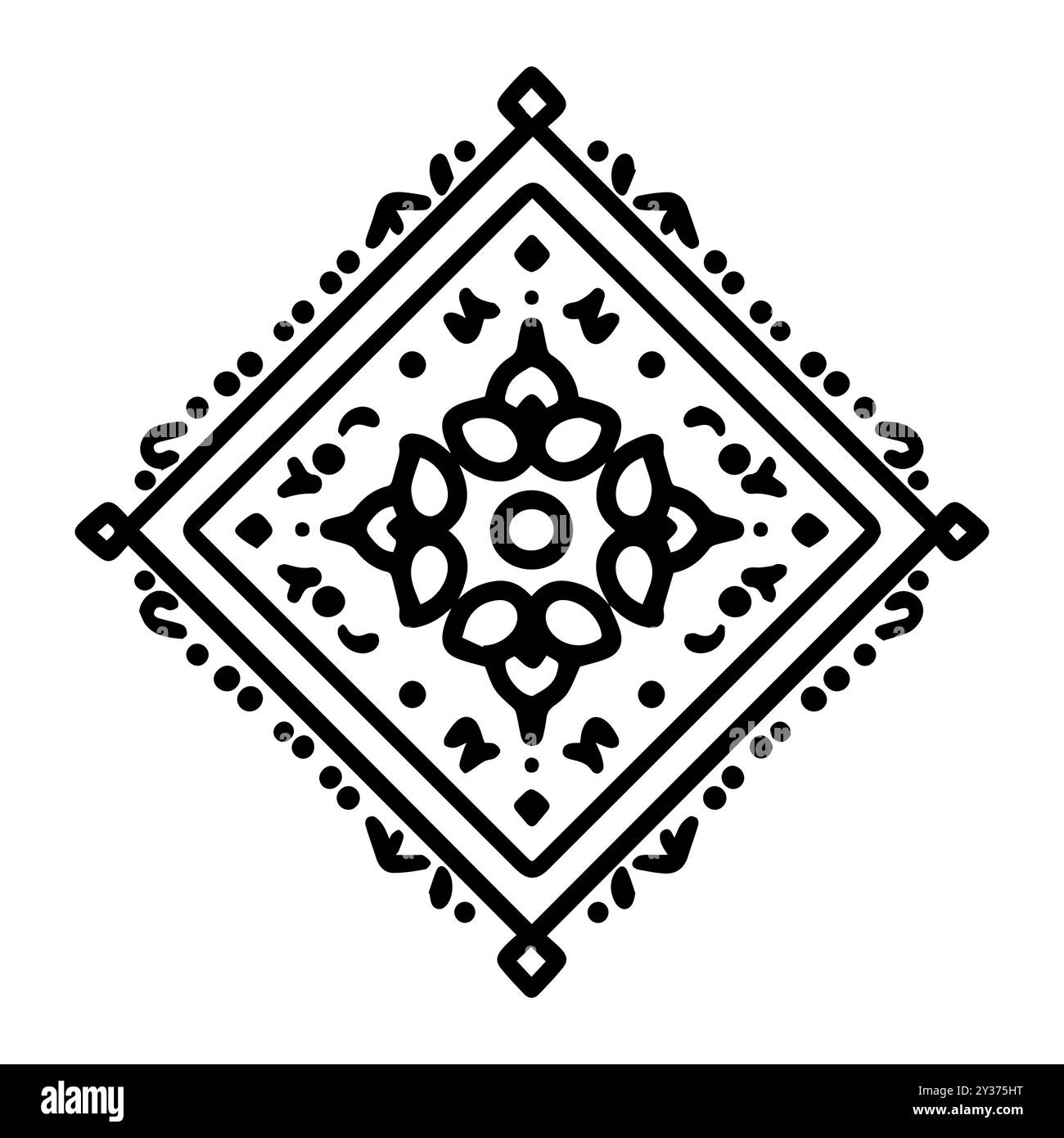 carpet icon or modern line symbol. Vector line art and icon design with ...
