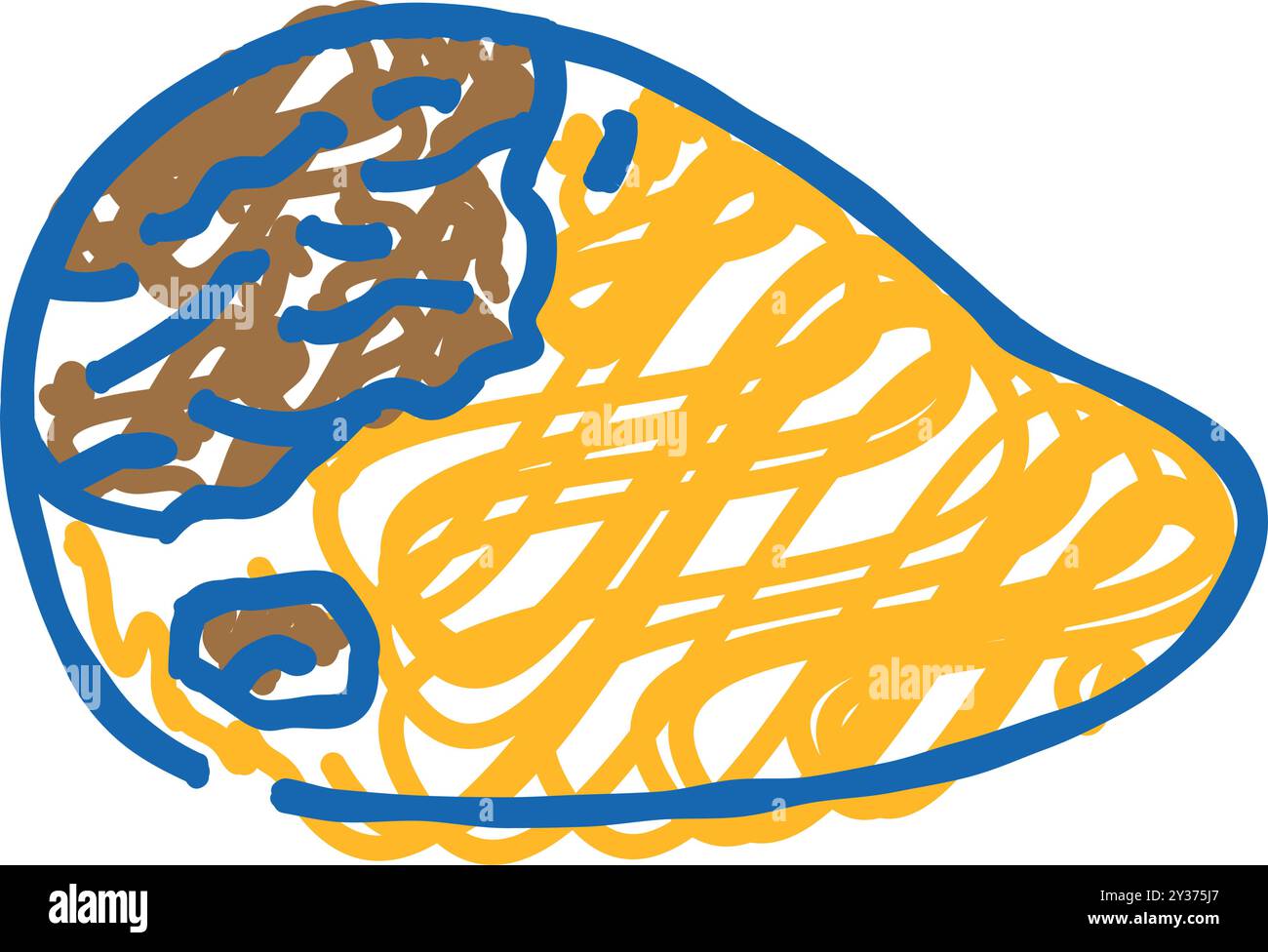 mangoes rotten food icon doodle illustration Stock Vector Image & Art ...