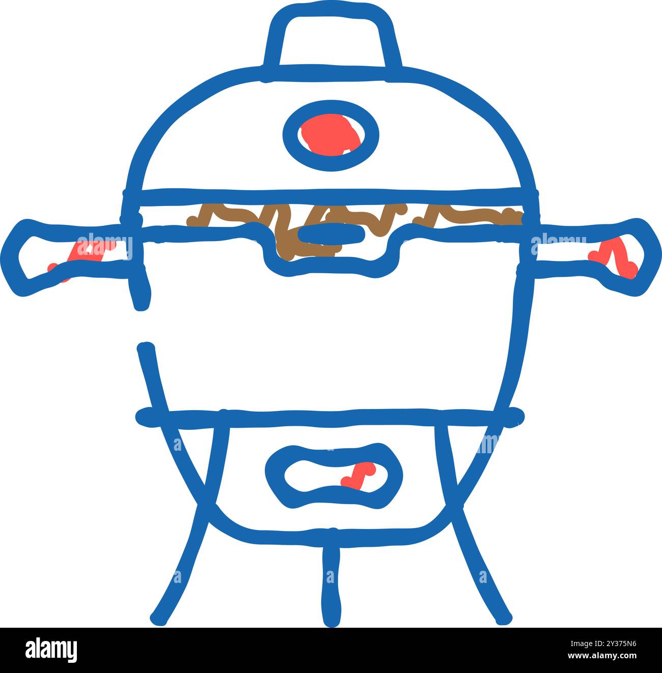 smoker meat icon doodle illustration Stock Vector Image & Art - Alamy