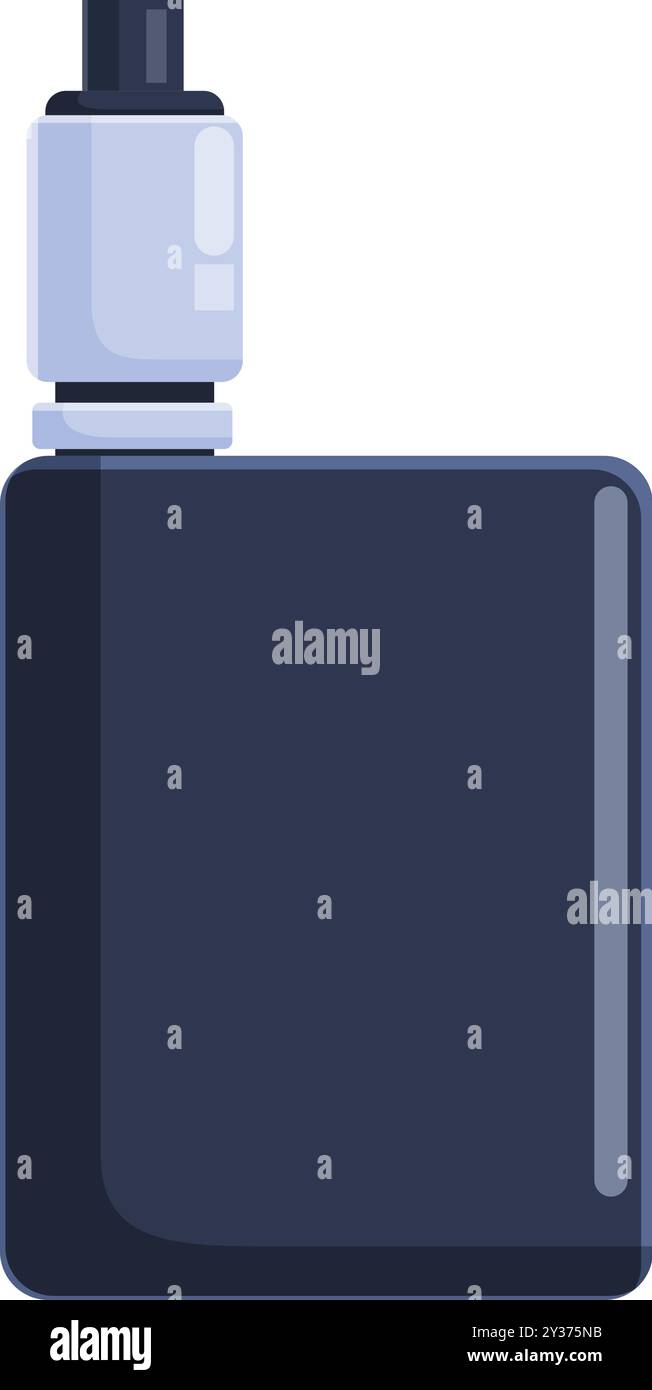 Illustration of a big battery box mod vaporizer using e liquid for ...