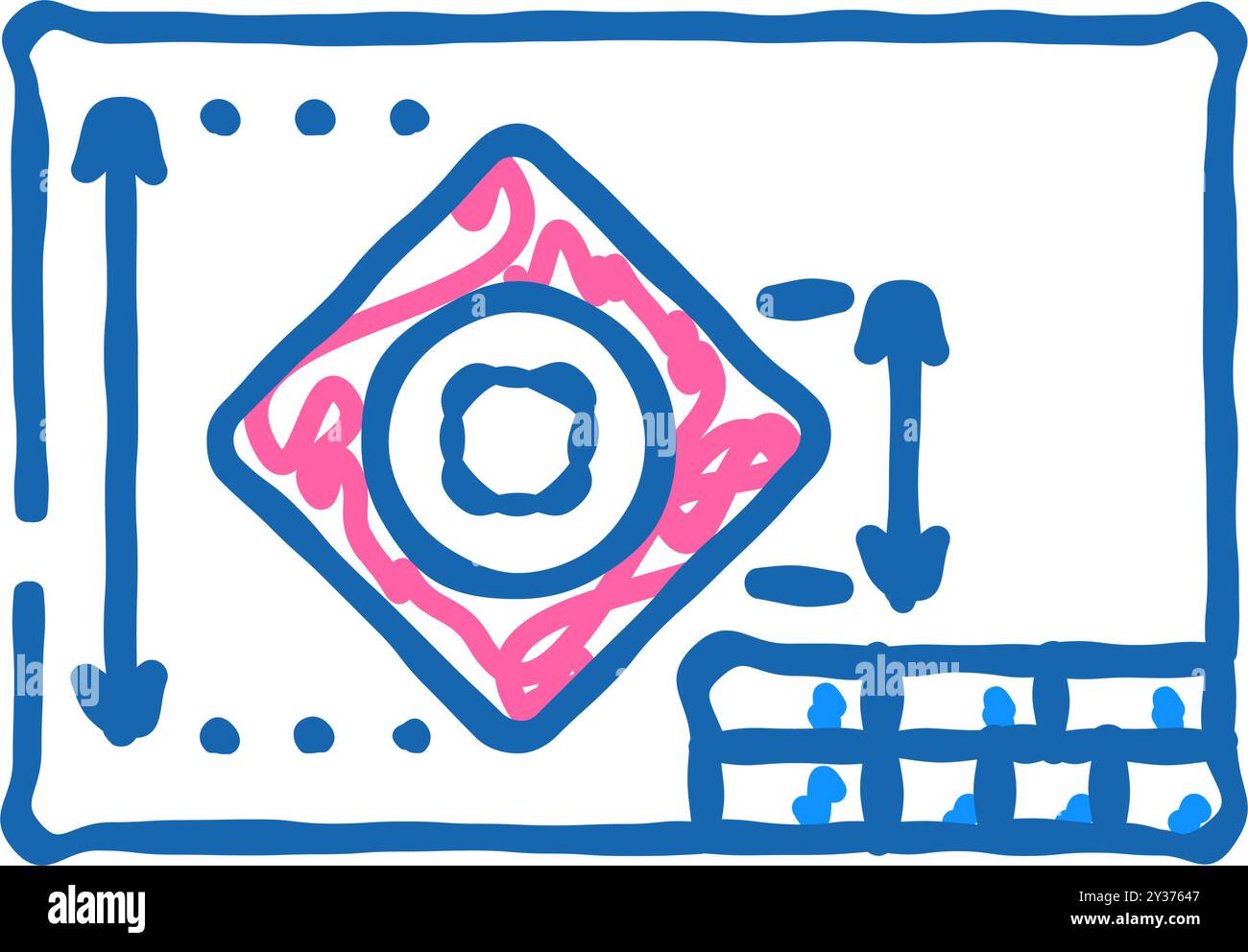 2d drafting architectural drafter icon doodle illustration Stock Vector ...