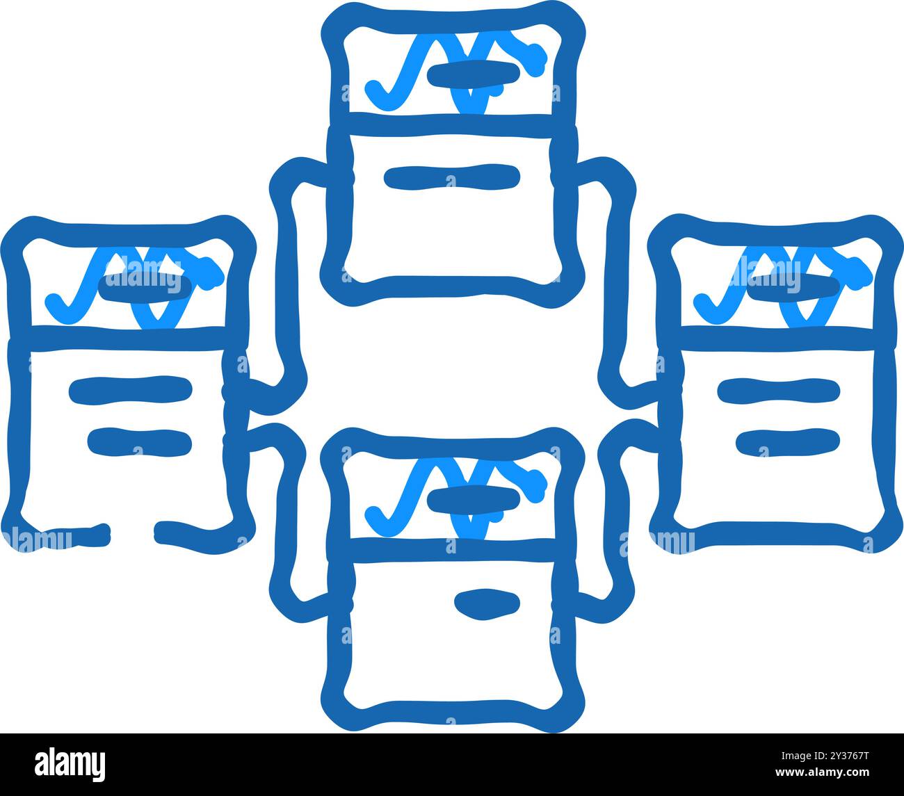 relational database icon doodle illustration Stock Vector Image & Art ...