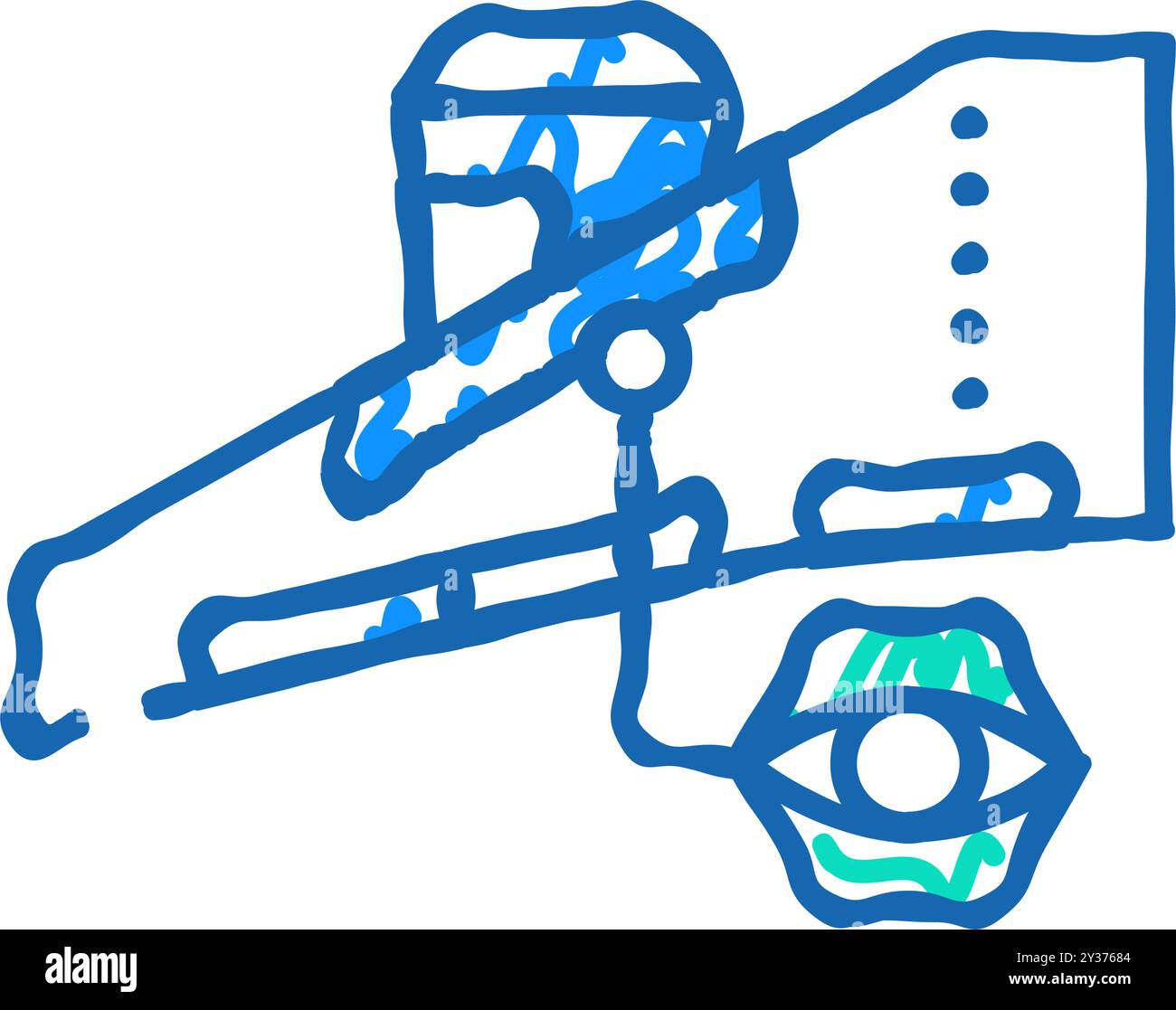 wing inspection aircraft icon doodle illustration Stock Vector Image ...