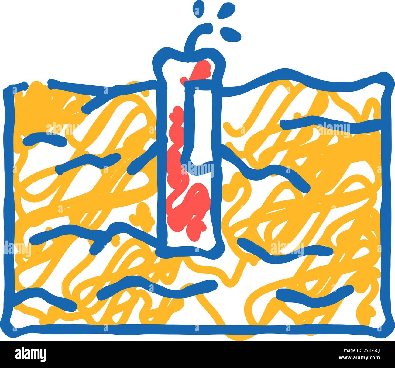 rock blasting mining icon doodle illustration Stock Vector Image & Art ...