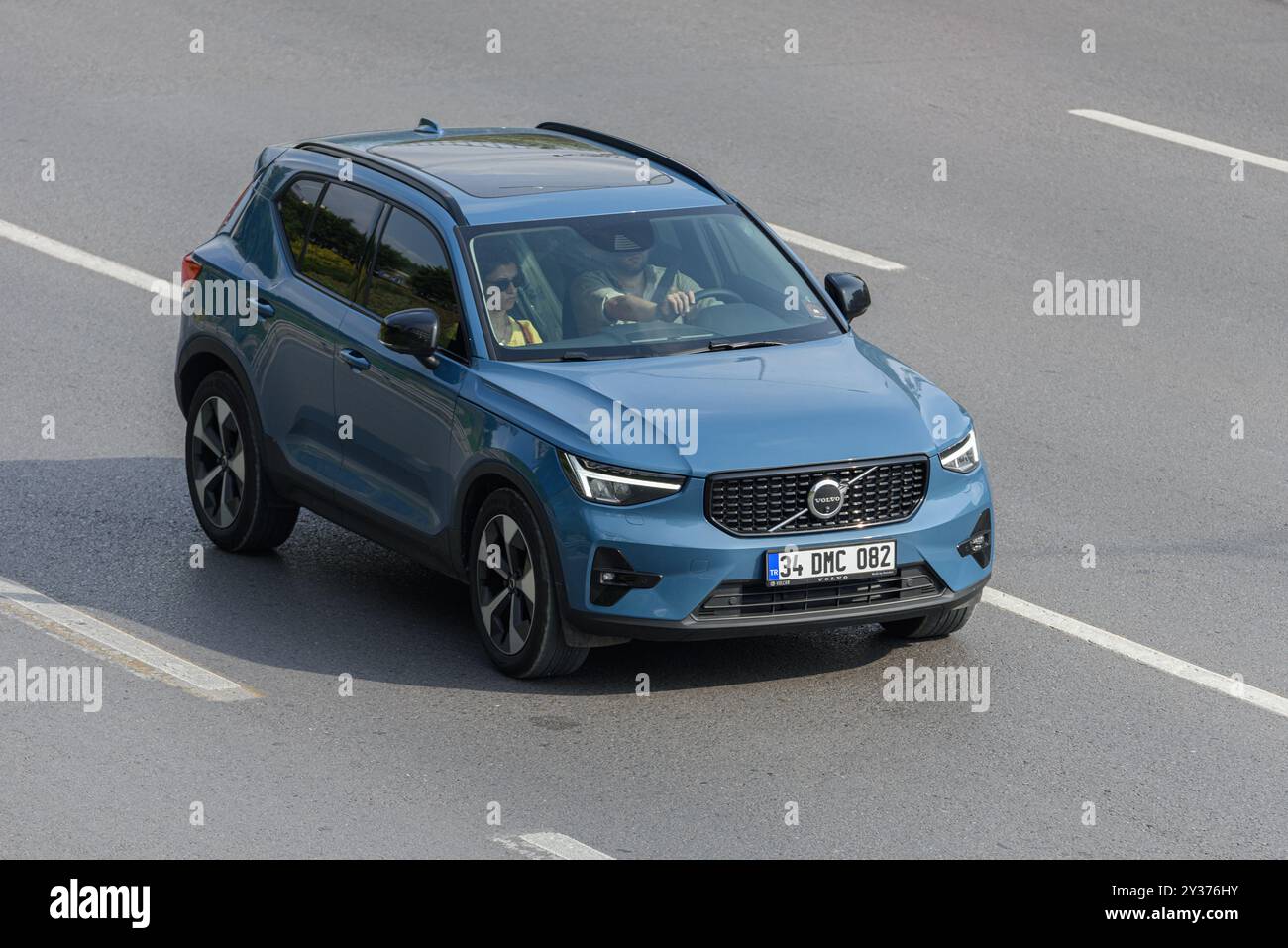 ISTANBUL, TURKEY -SEPTEMBER 4, 2024: Volvo XC90 is a mid-size luxury ...