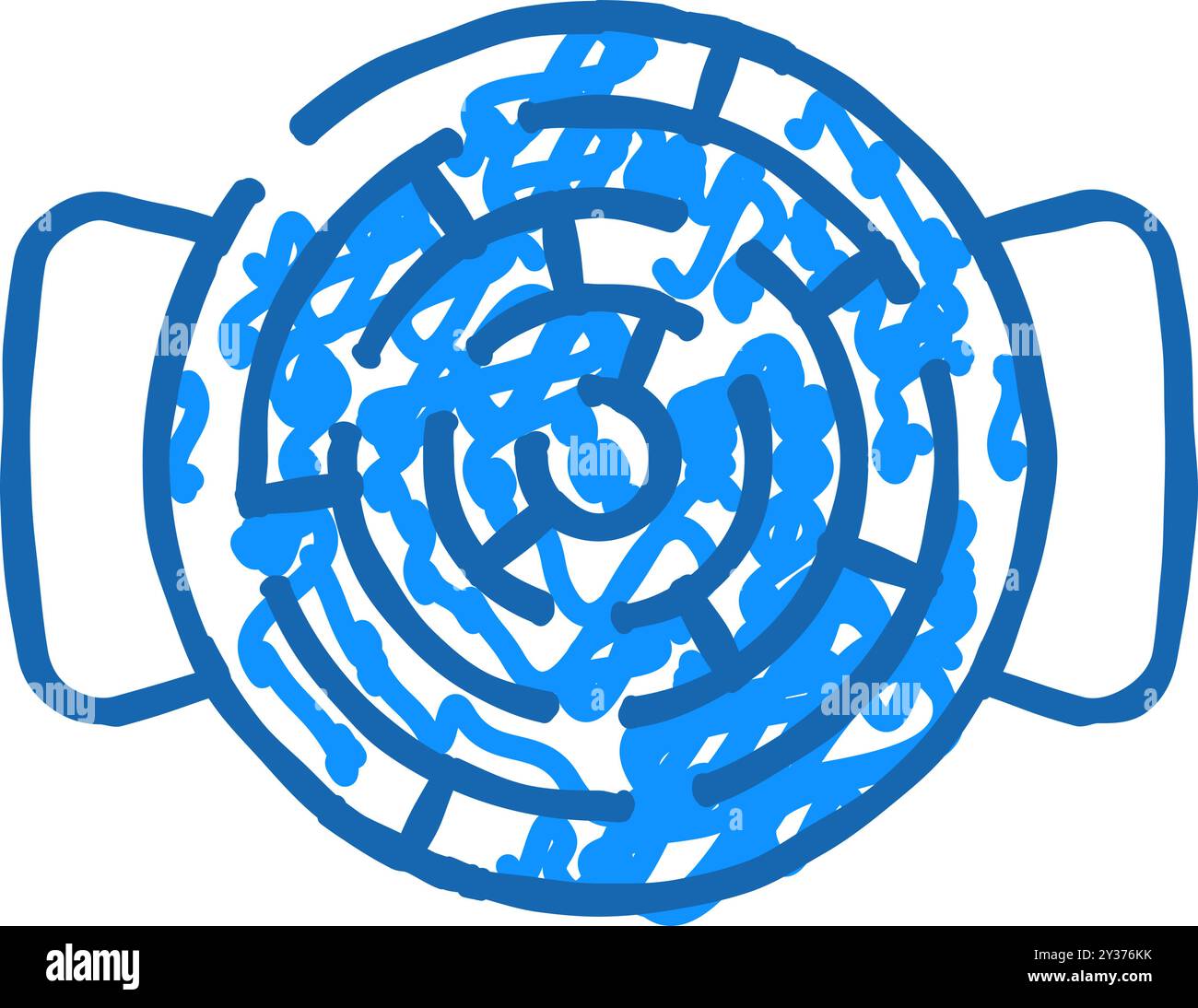 marble maze fidget toy icon doodle illustration Stock Vector Image ...