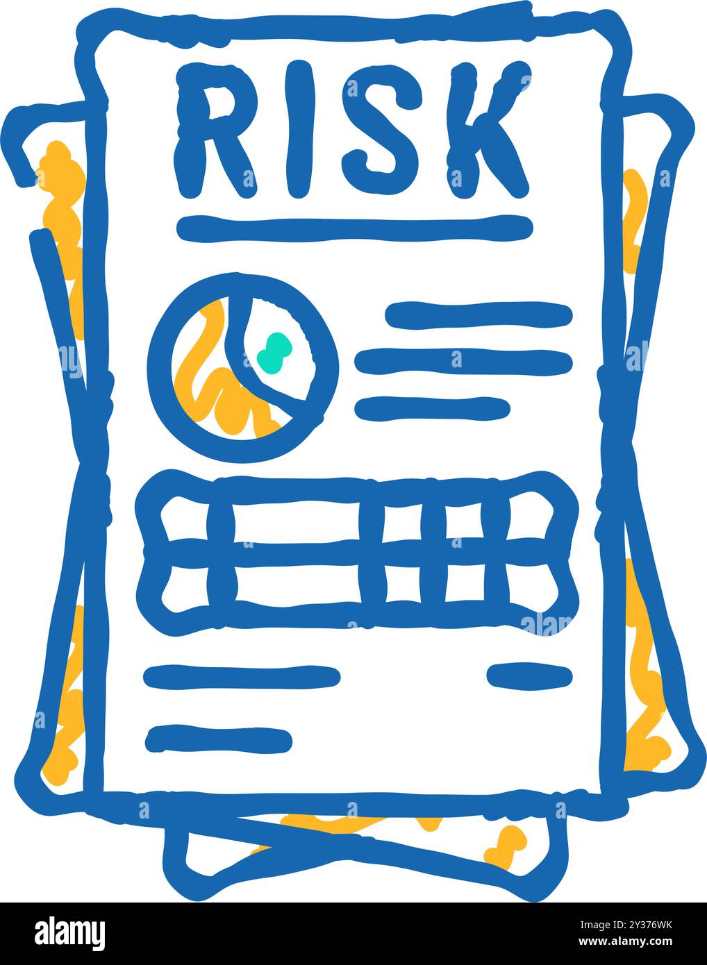 reporting risk icon doodle illustration Stock Vector Image & Art - Alamy