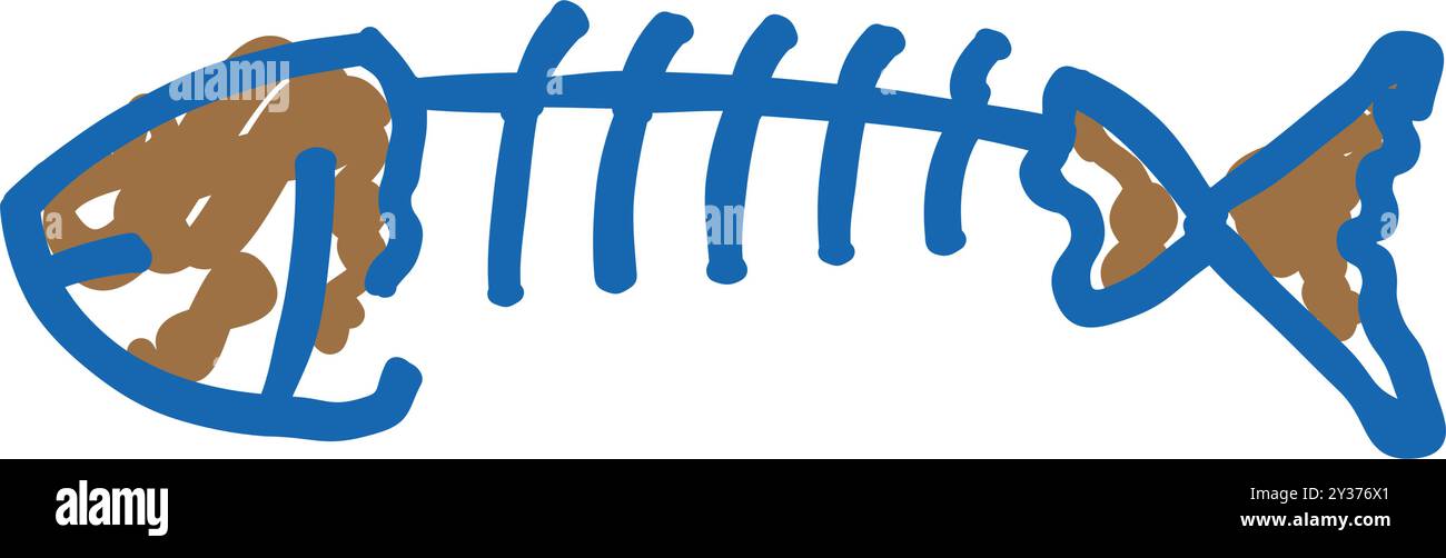 fish rotten food icon doodle illustration Stock Vector Image & Art - Alamy