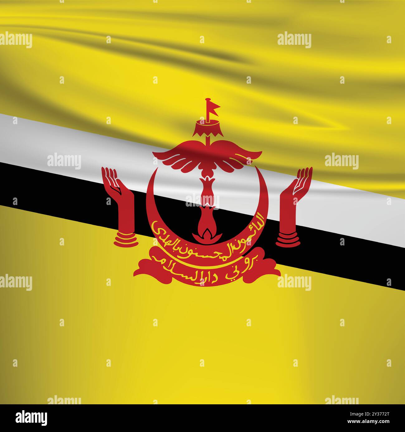 Illustration of Brunei Flag and Editable Vector Brunei Country Flag Stock Vector Image & Art - Alamy