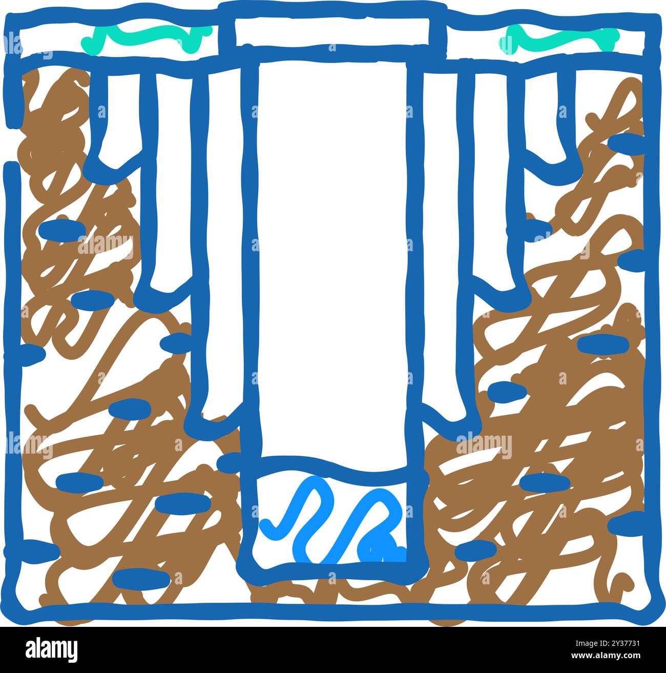 well design hydrogeologist icon doodle illustration Stock Vector Image ...