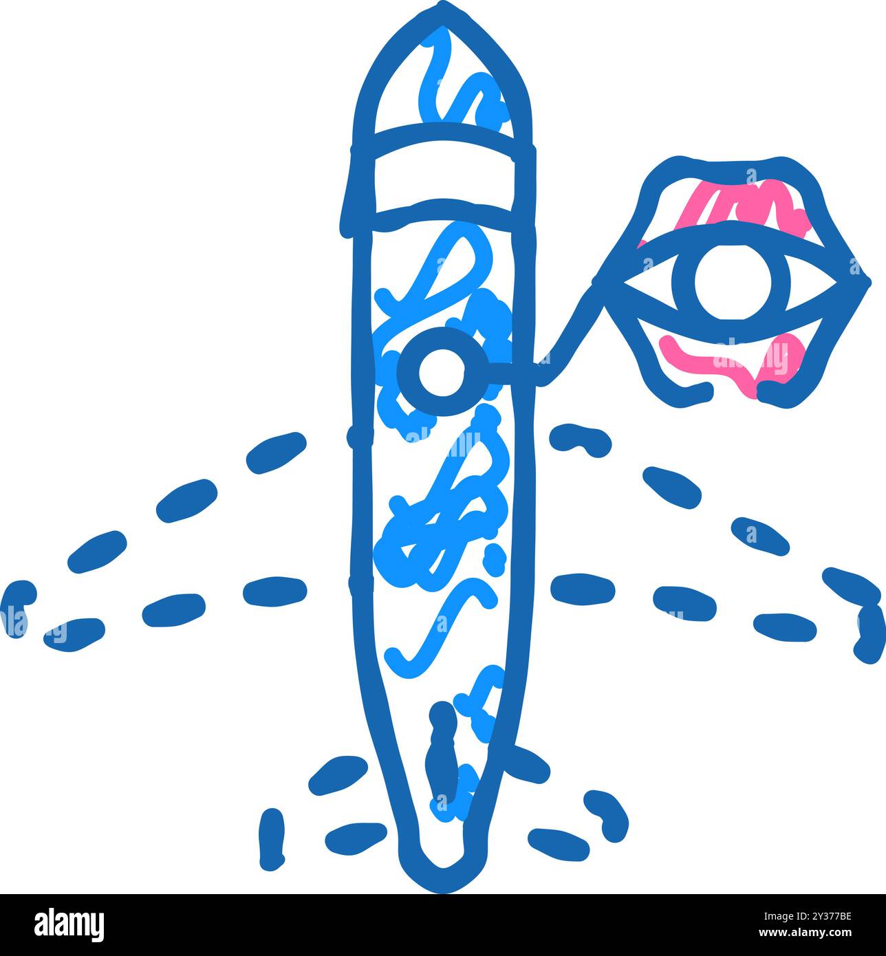 fuselage examination aircraft icon doodle illustration Stock Vector ...