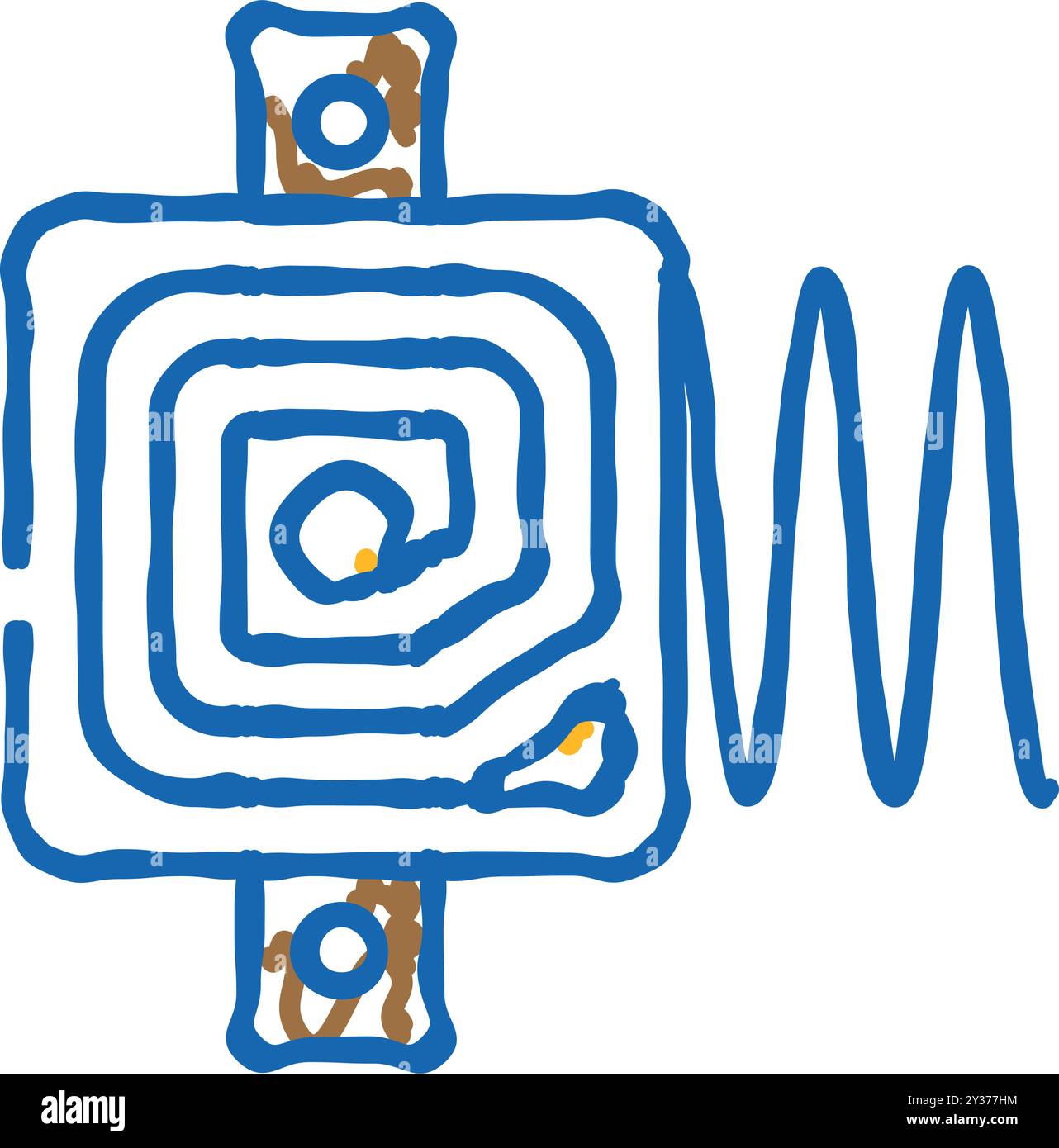 rf technology electronics icon doodle illustration Stock Vector Image ...