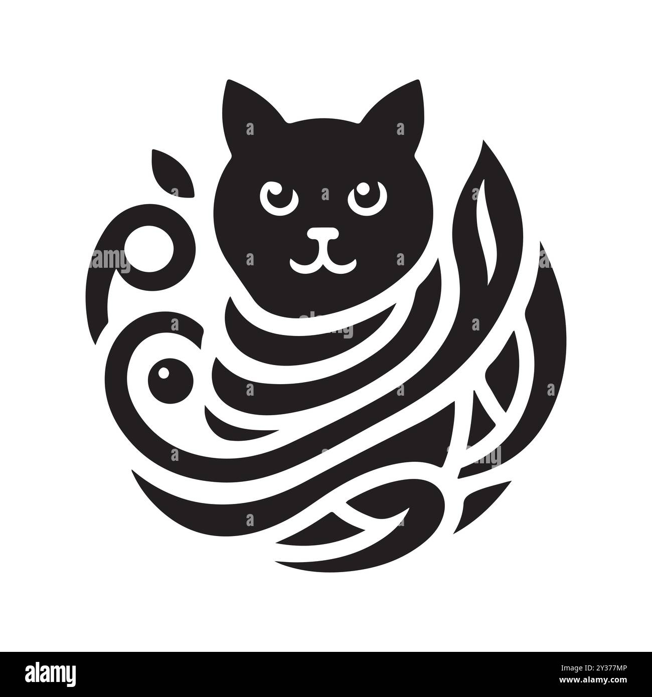 Simple cat logo icon Stock Vector Image & Art - Alamy