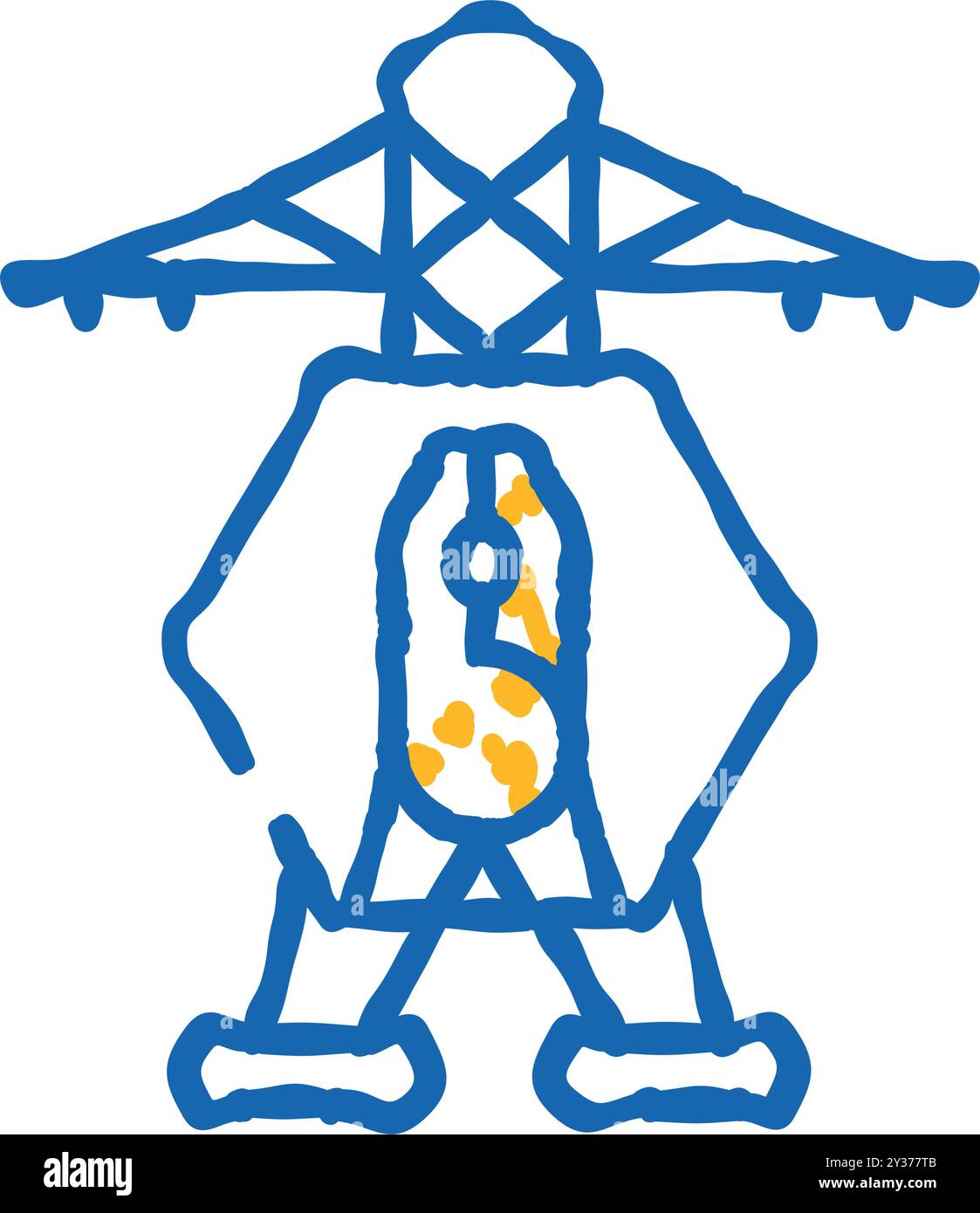 grid maintenance electric icon doodle illustration Stock Vector Image ...