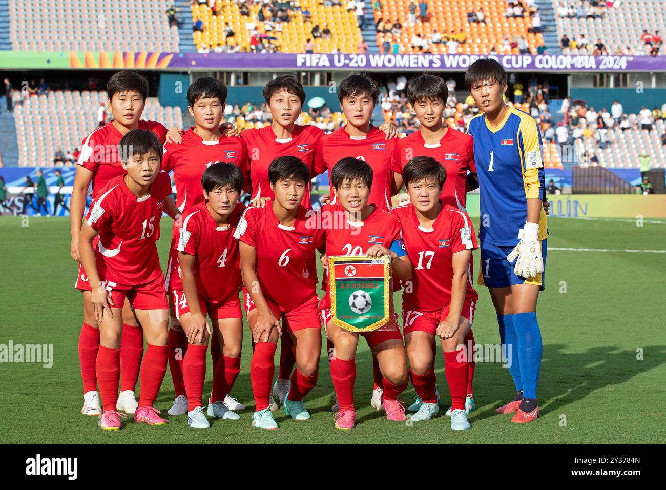 Medelin, Colombia. 12th Sep, 2024. Song-Ok Kim, Il-Son Choe, Hyang Sin ...