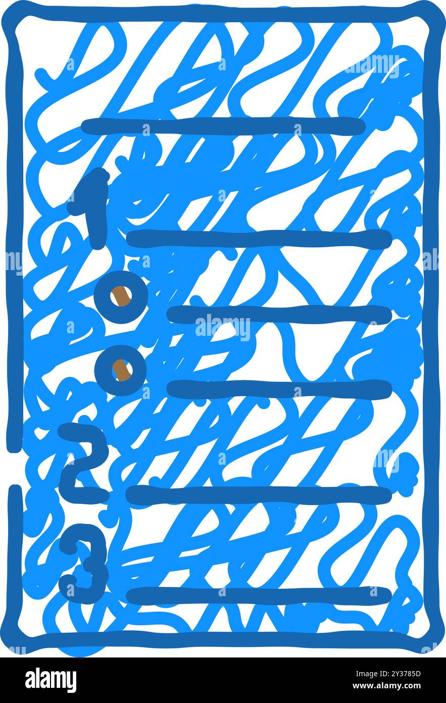 numbered list icon doodle illustration Stock Vector Image & Art - Alamy