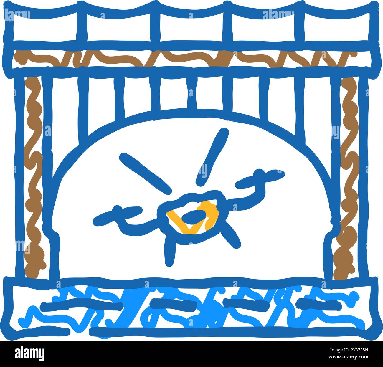 bridge inspection drone icon doodle illustration Stock Vector Image ...