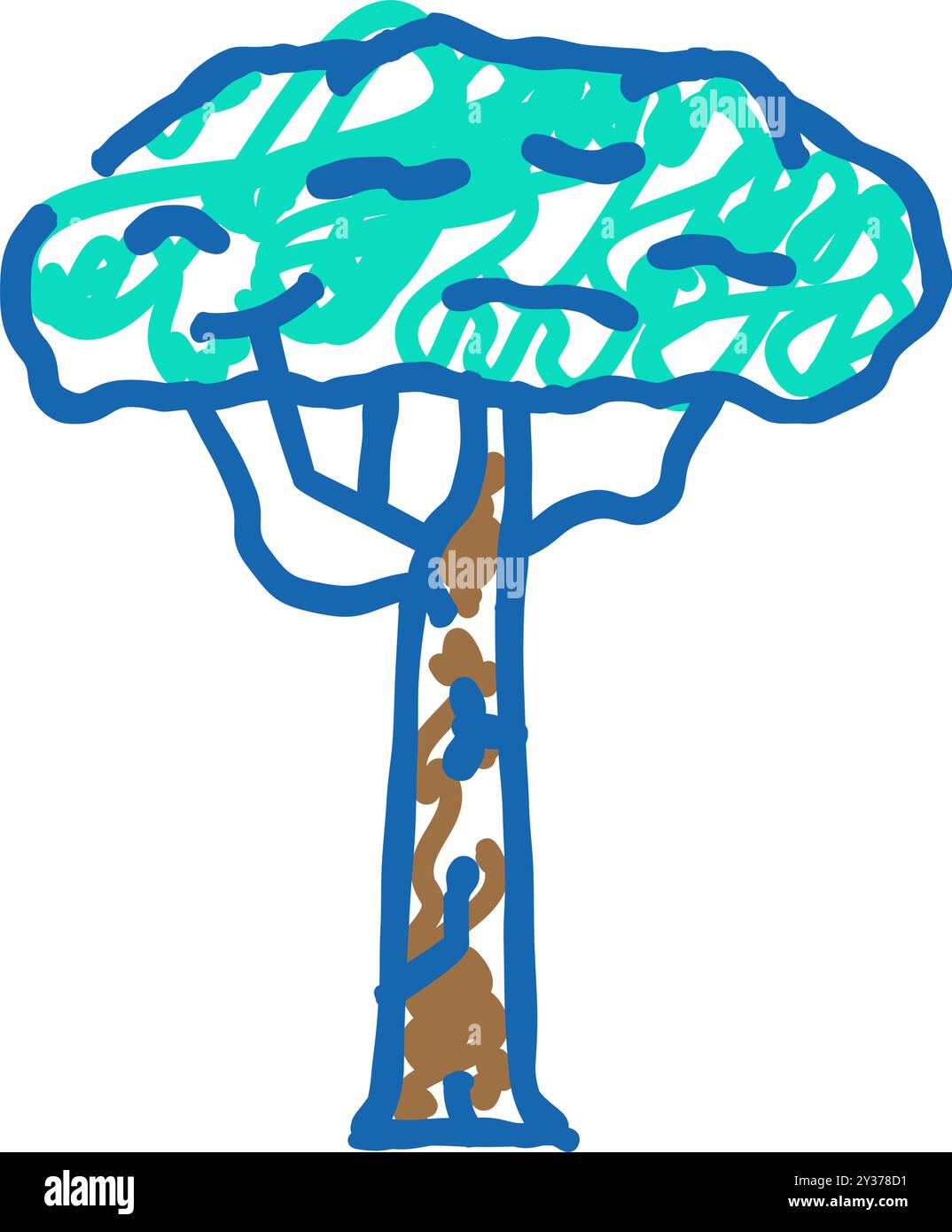 brazil nut tree icon doodle illustration Stock Vector Image & Art - Alamy