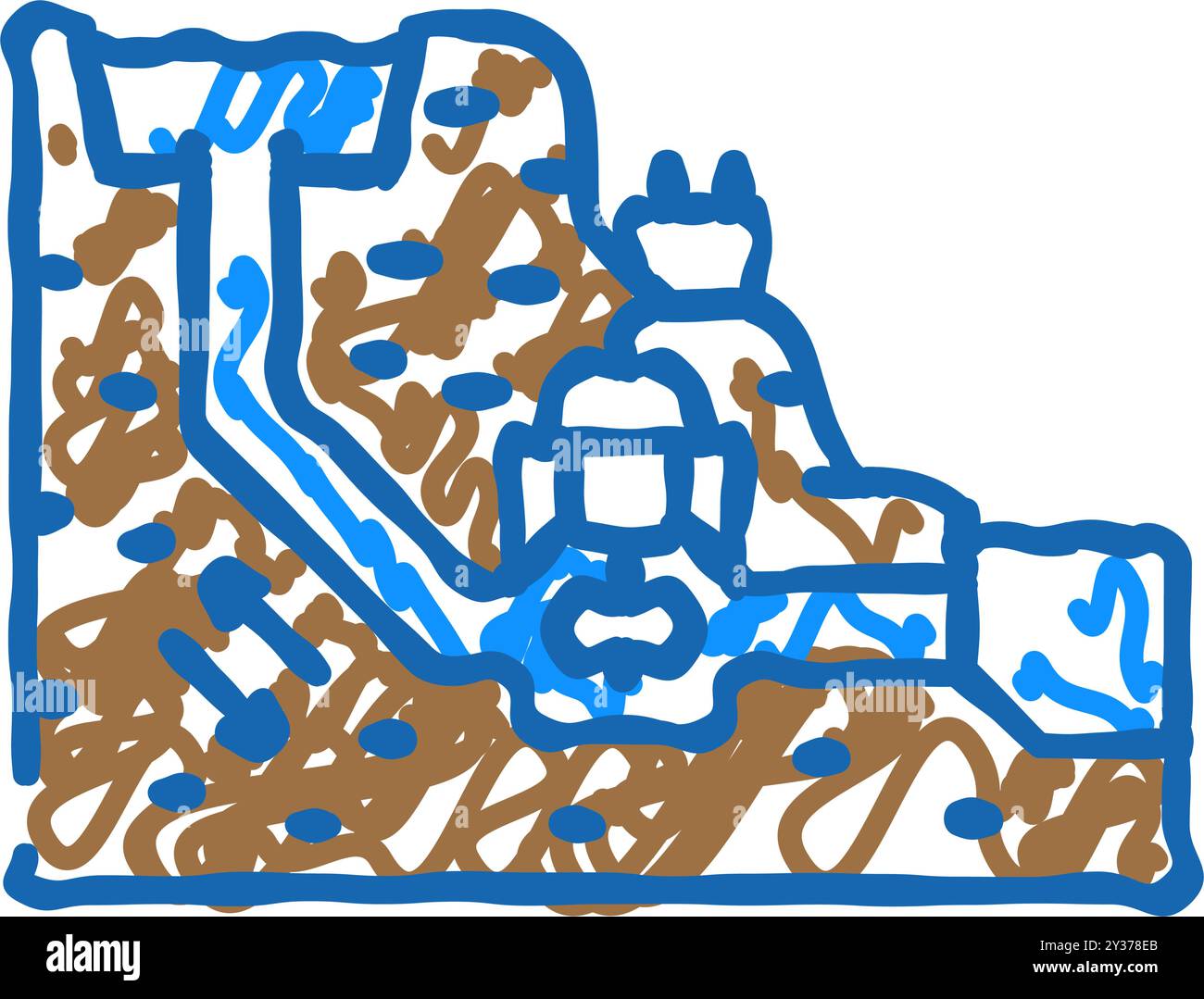 pumped hydro energy icon doodle illustration Stock Vector Image & Art ...