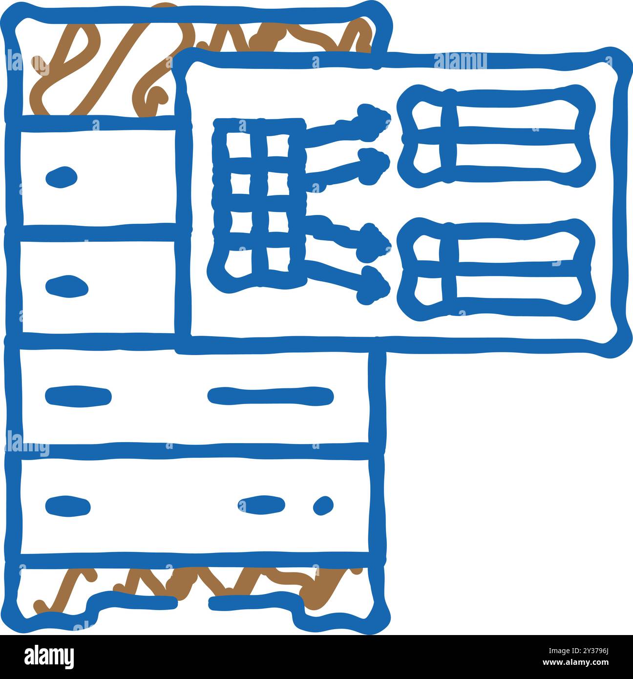 indexing data database icon doodle illustration Stock Vector Image & Art - Alamy