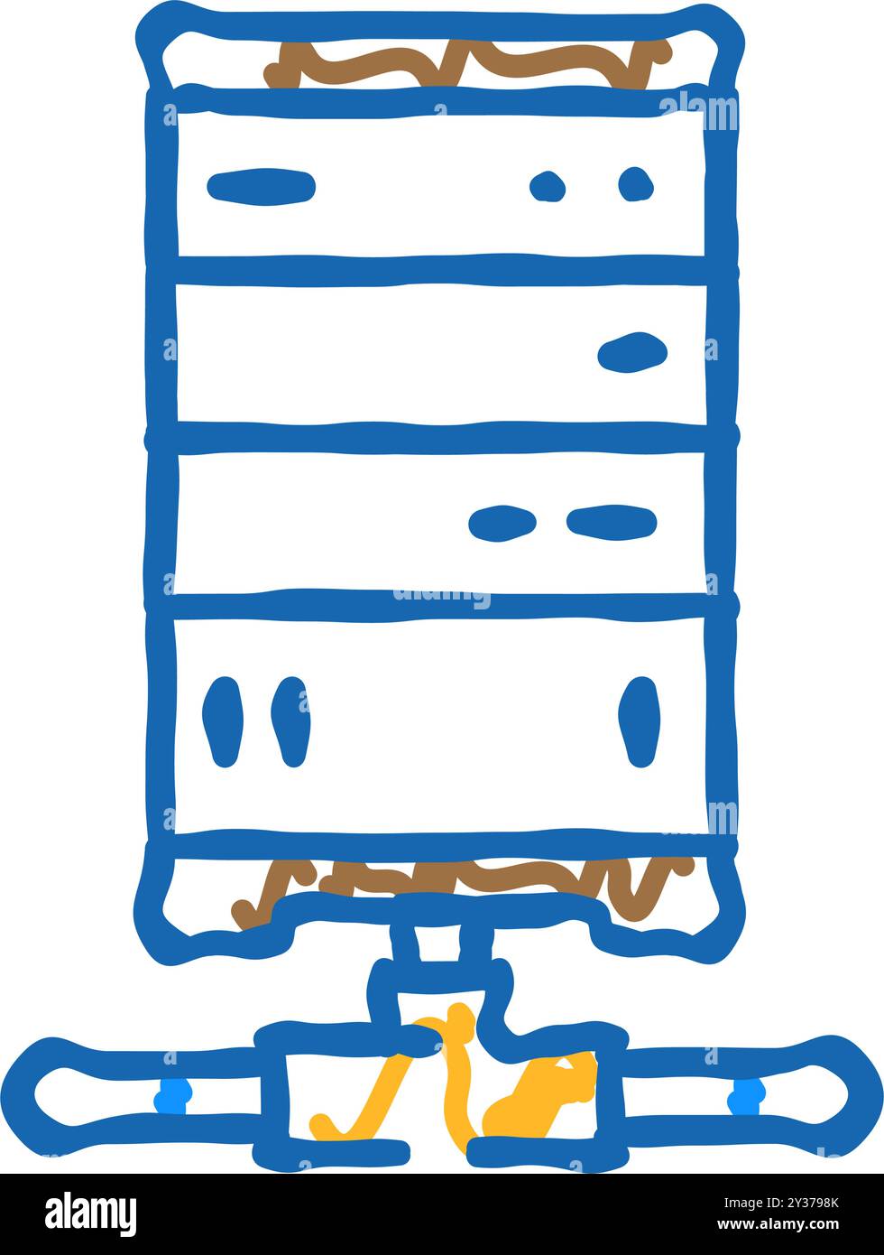 database connectivity icon doodle illustration Stock Vector Image & Art ...