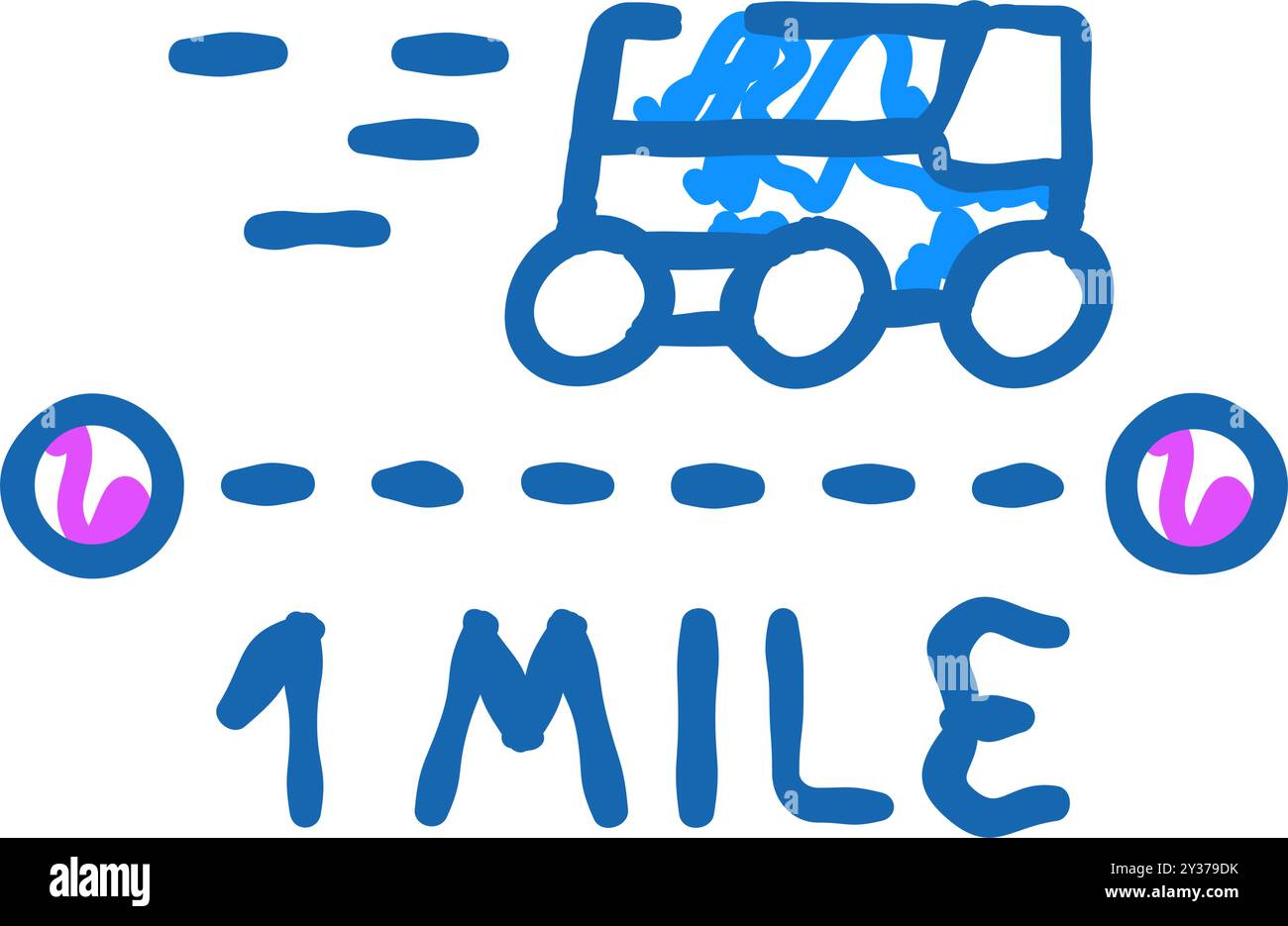 last mile delivery icon doodle illustration Stock Vector Image & Art ...