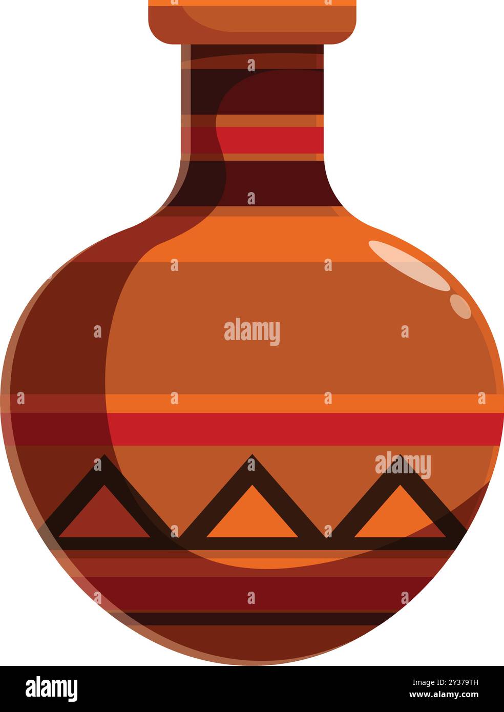 Beautiful clay pot featuring traditional african tribal patterns ...