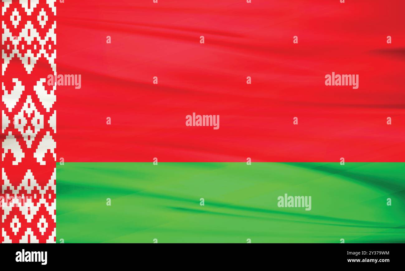 Illustration of Belarus Flag and Editable Vector Belarus Country Flag ...
