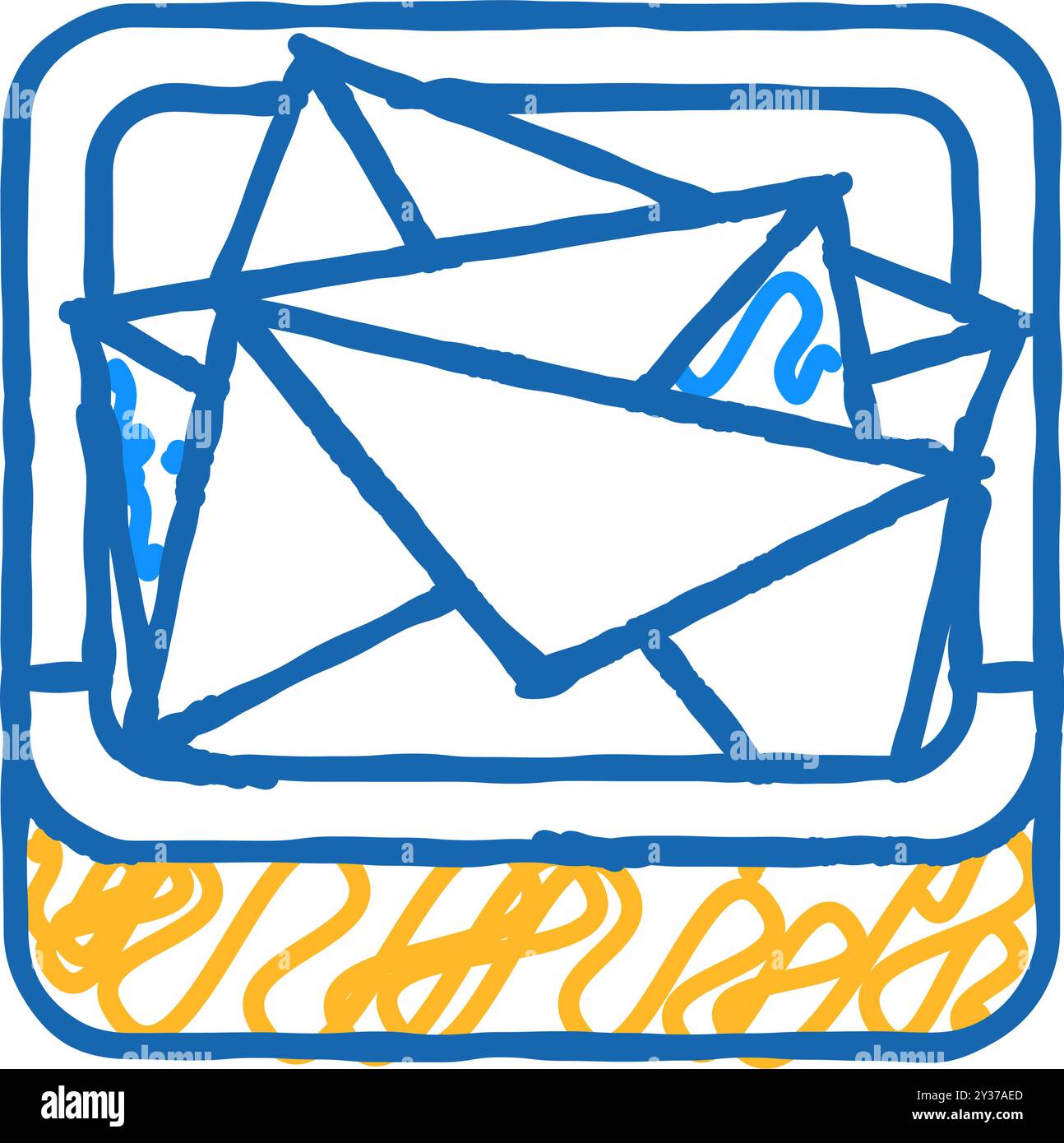 skeuomorphism ux ui design icon doodle illustration Stock Vector Image ...