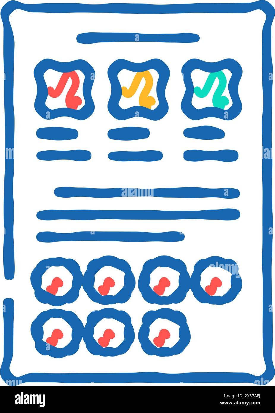 style guide ux ui design icon doodle illustration Stock Vector Image & Art - Alamy