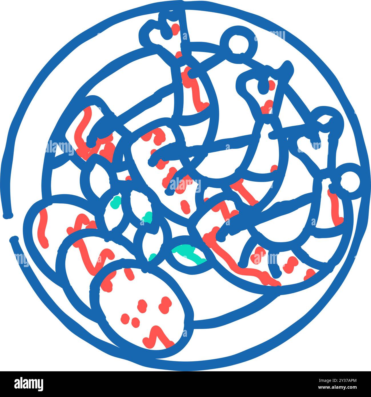 Top view spanish tapas Stock Vector Images - Alamy