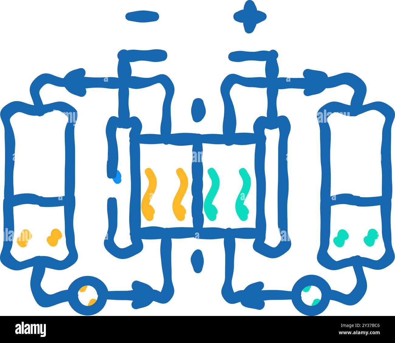 hybrid storage system icon doodle illustration Stock Vector Image & Art ...