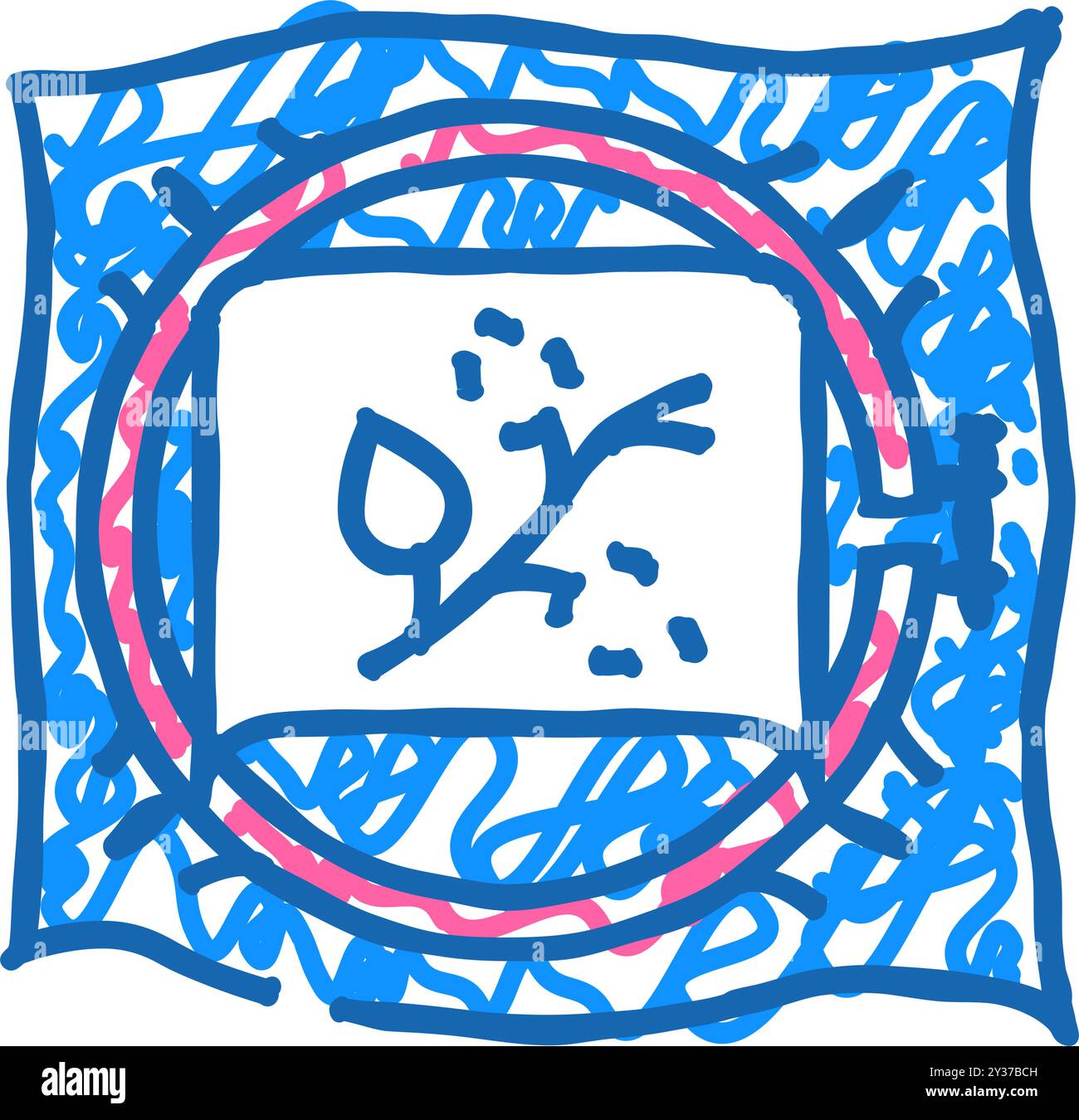 tracing paper embroidery hobby icon doodle illustration Stock Vector ...