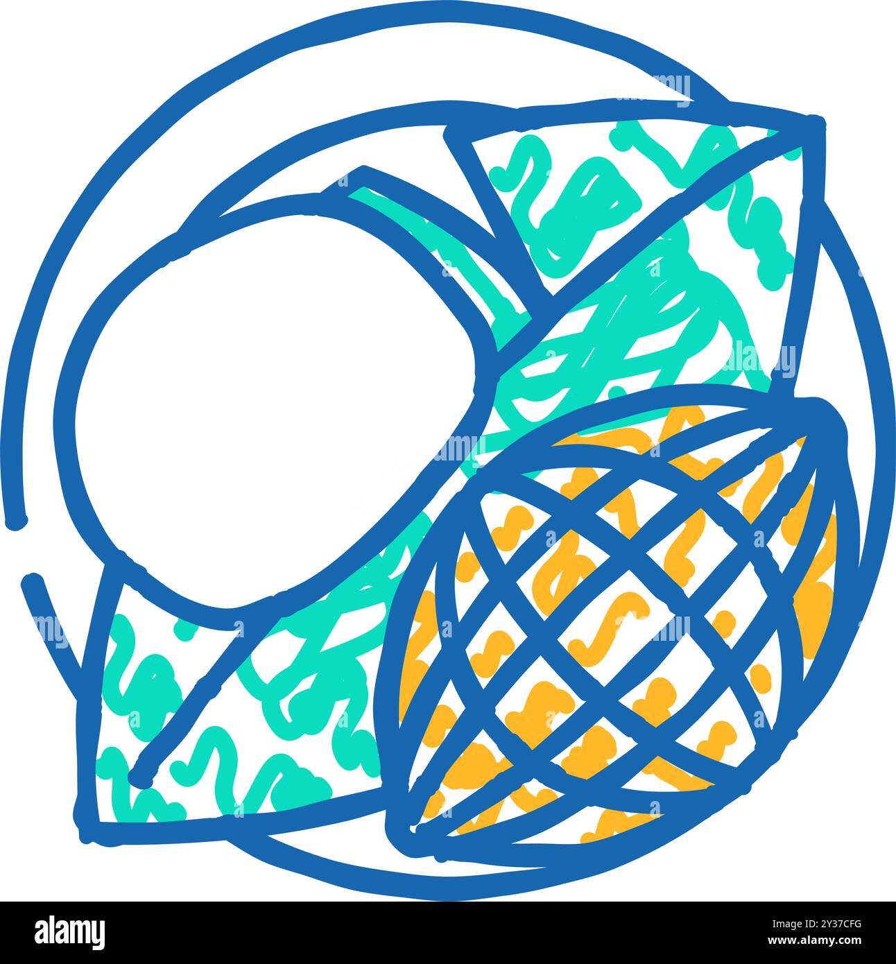 mango sticky rice thai cuisine icon doodle illustration Stock Vector ...