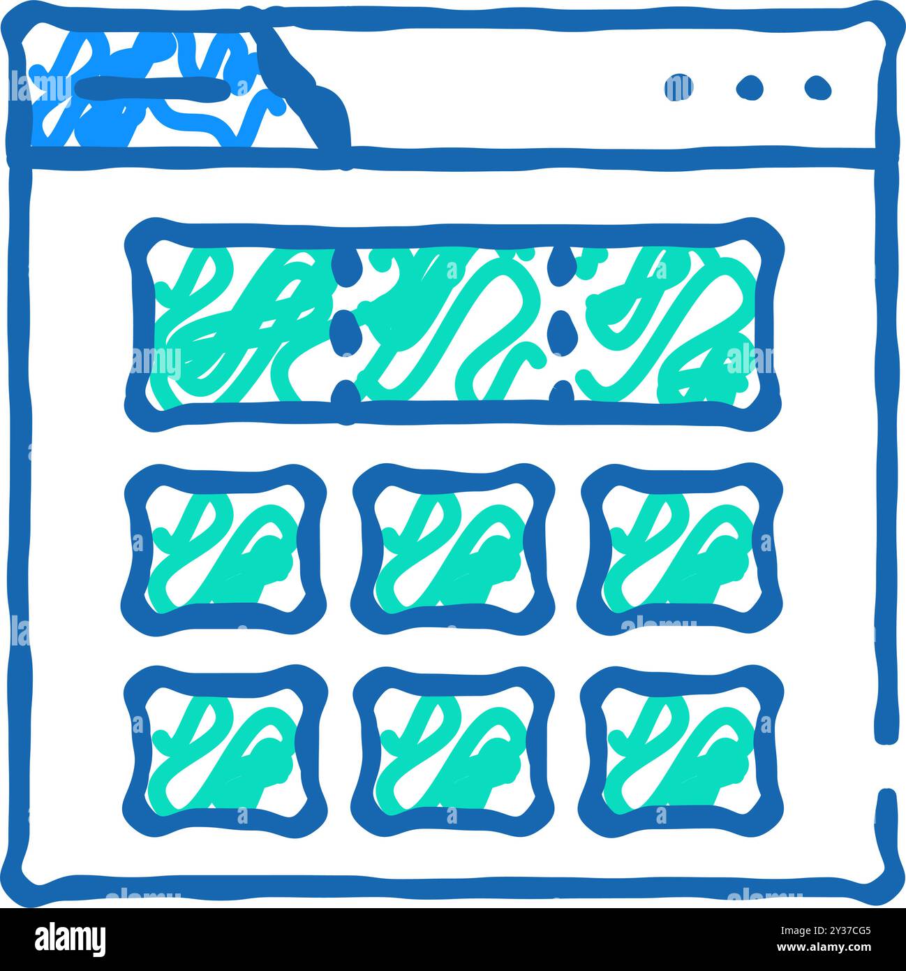 Grid system ux ui Stock Vector Images - Alamy