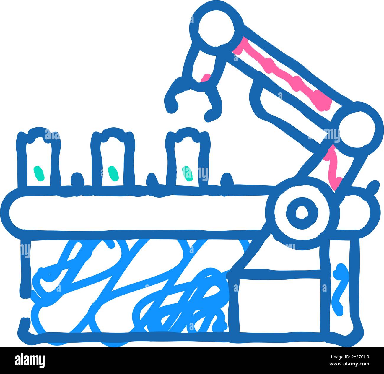 battery manufacturing icon doodle illustration Stock Vector Image & Art ...