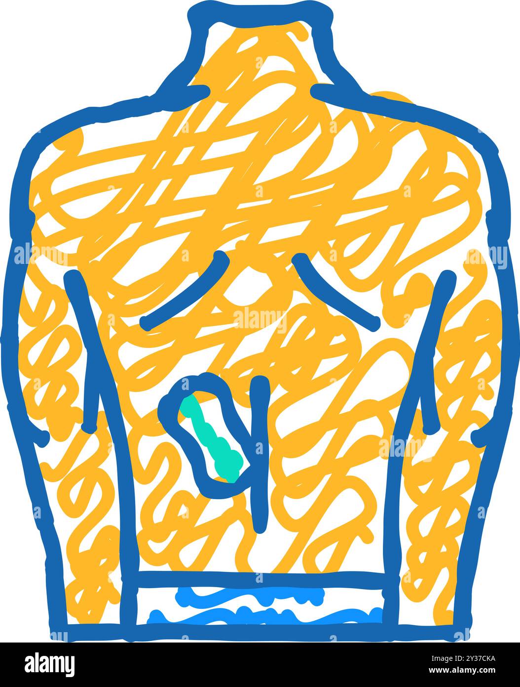 back waxing female icon doodle illustration Stock Vector Image & Art ...