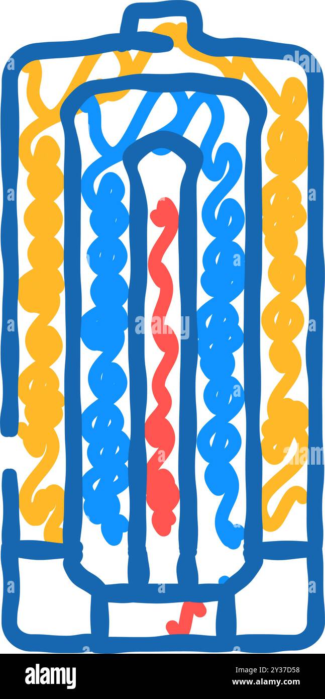 battery components icon doodle illustration Stock Vector Image & Art ...