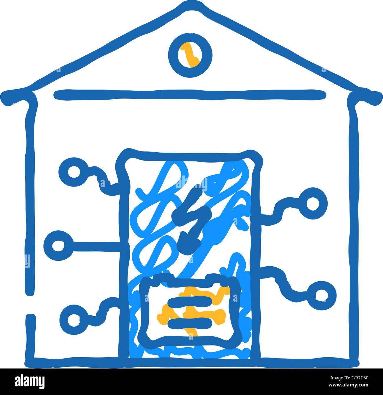 residential storage icon doodle illustration Stock Vector Image & Art ...