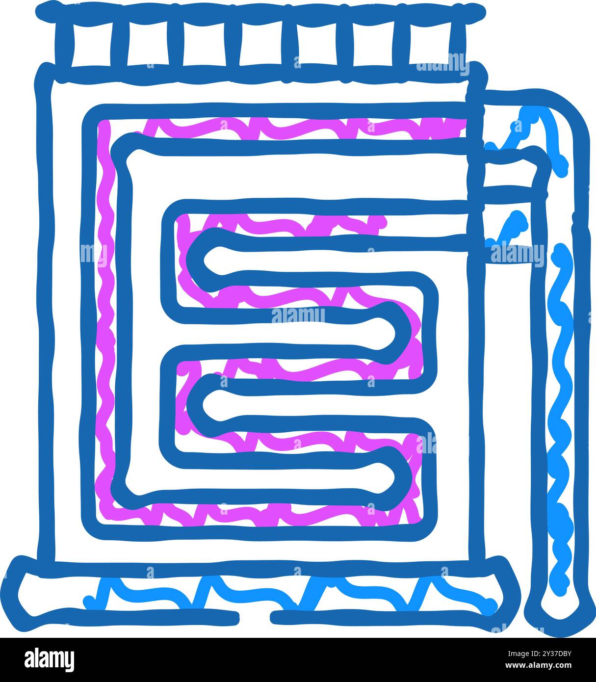 thermal storage energy icon doodle illustration Stock Vector Image ...