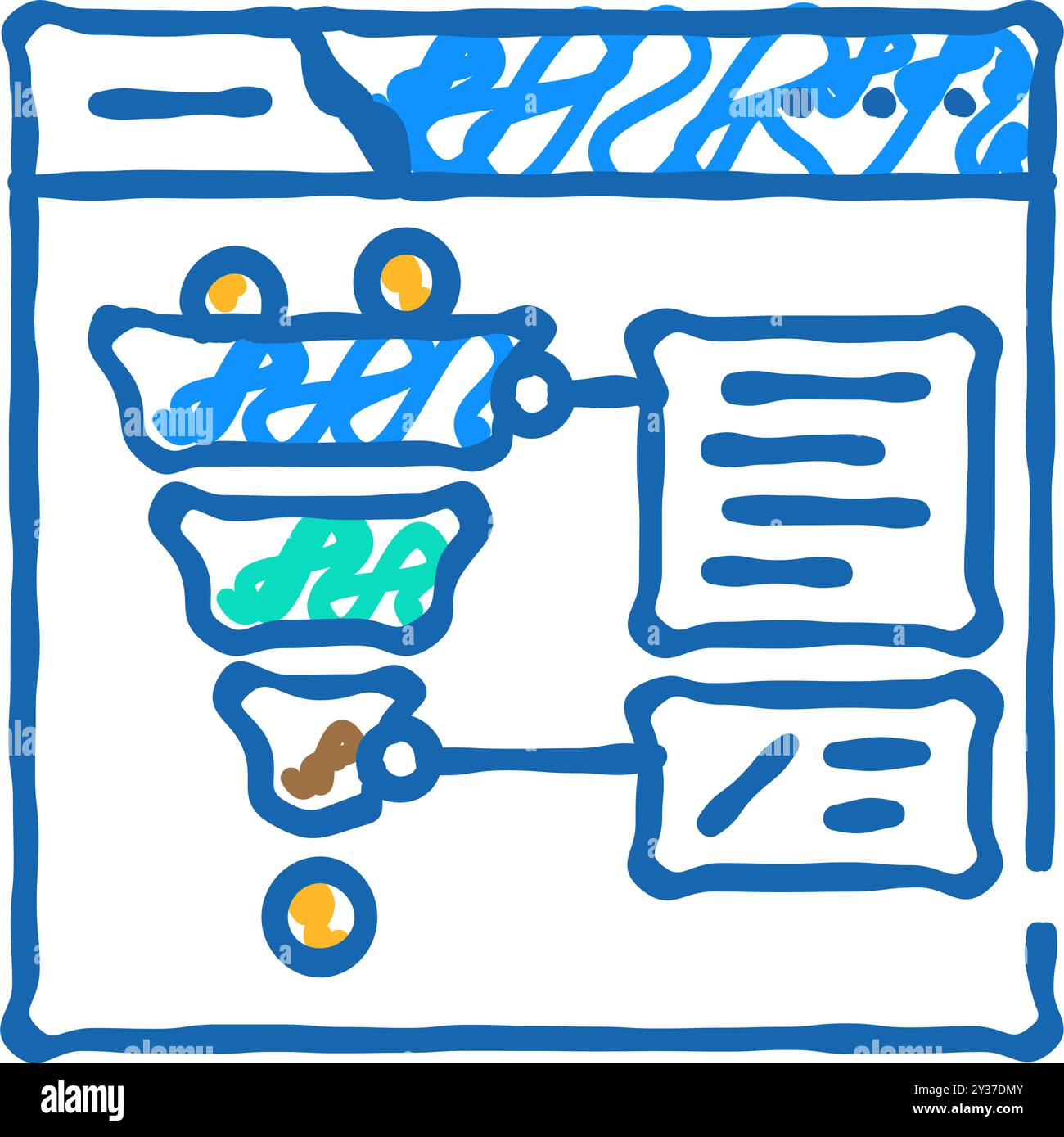 Traffic conversion color icon Stock Vector Images - Alamy