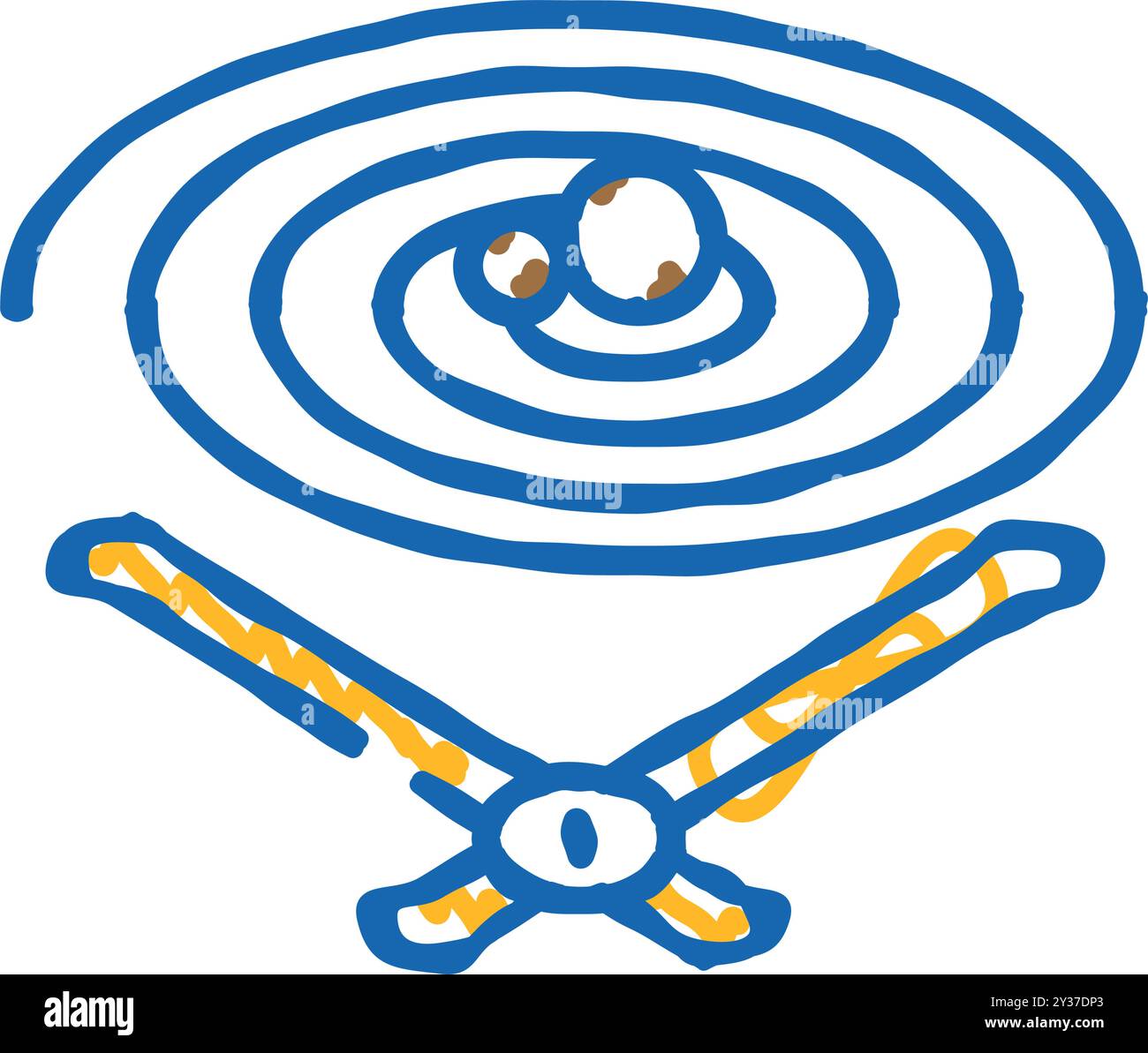 gravity waves space exploration icon doodle illustration Stock Vector ...