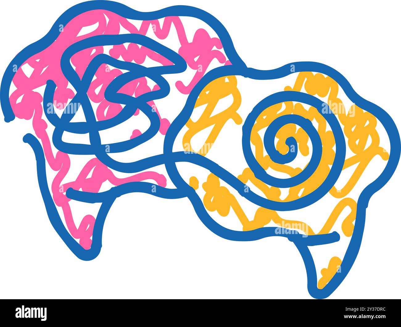 plain language technical writer icon doodle illustration Stock Vector ...