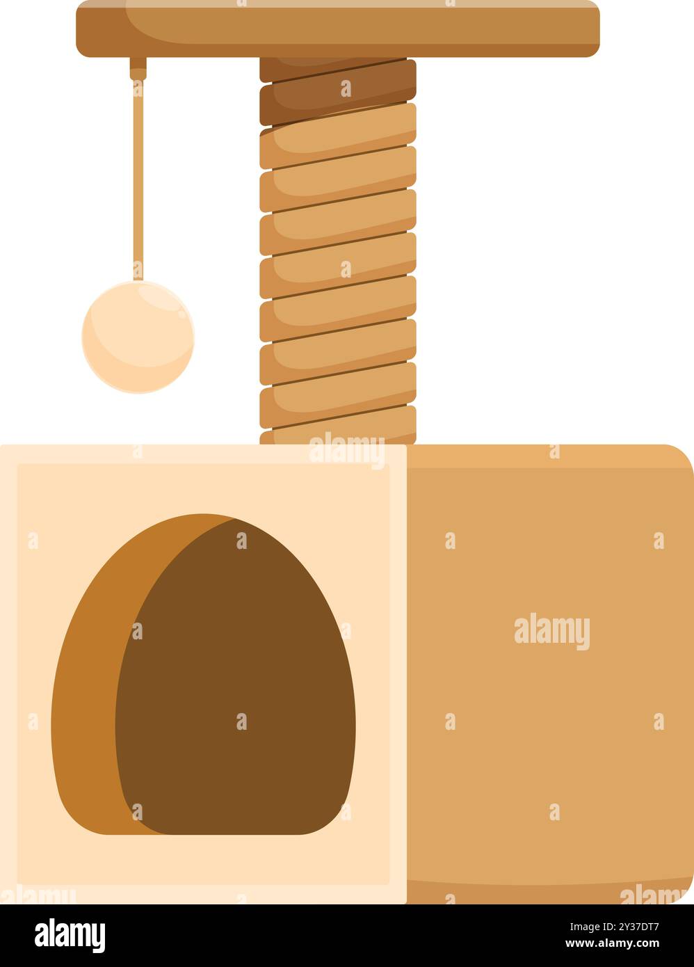 Cat kitten hanging rope hi-res stock photography and images - Alamy