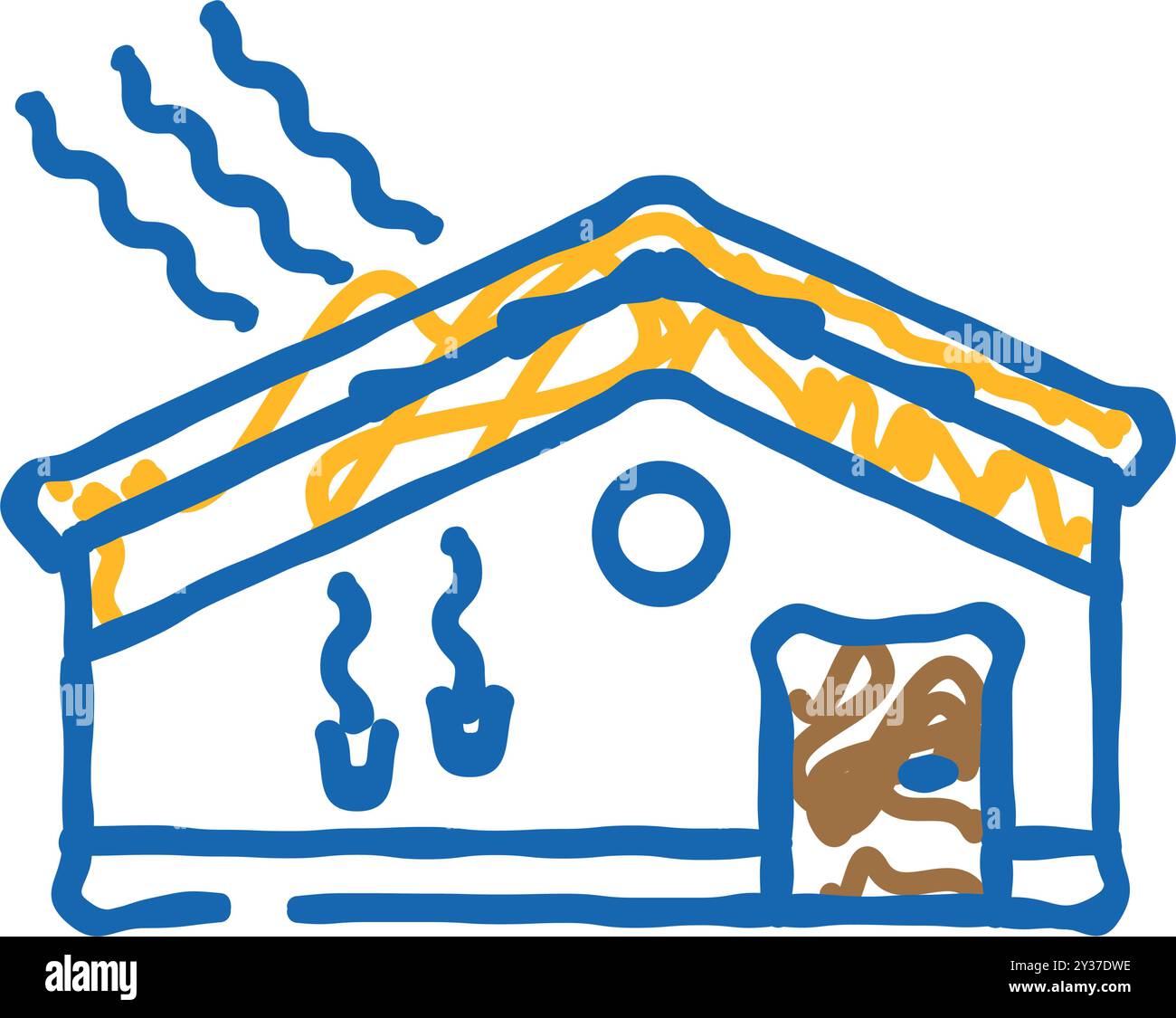 roofing energy efficient icon doodle illustration Stock Vector Image ...